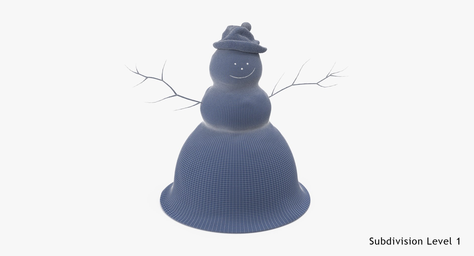 Snowman 02 3d Model