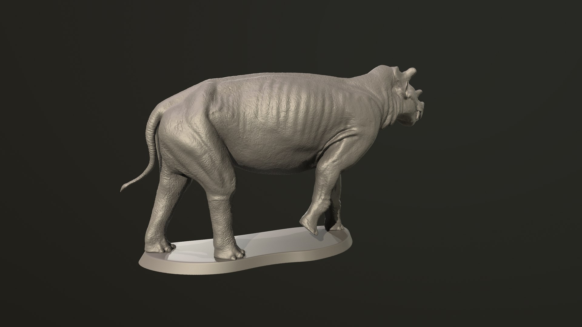 3D Uintatherium 3D Print Model - TurboSquid 1730493