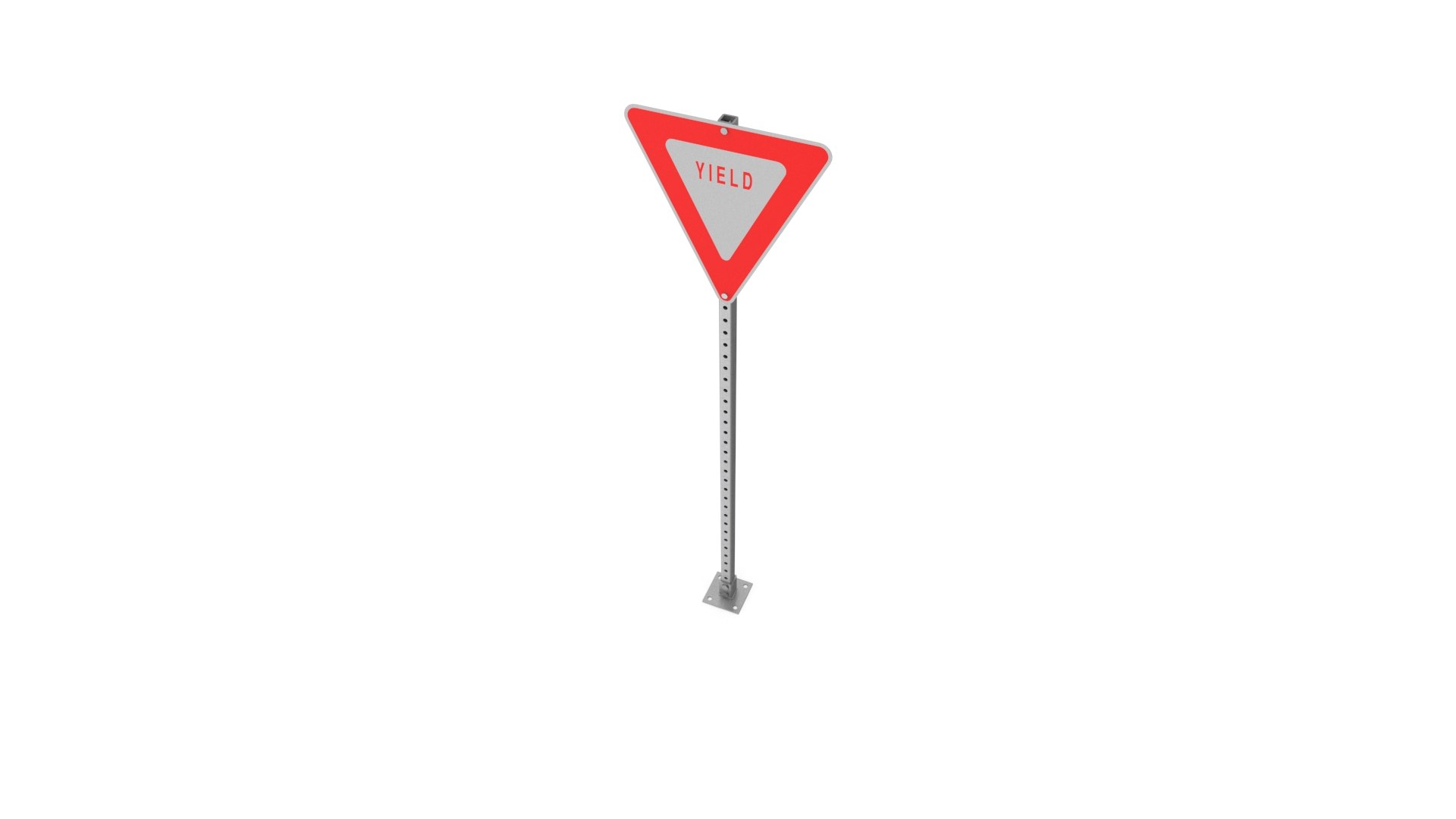 Yield Sign 3D Model - TurboSquid 1871066