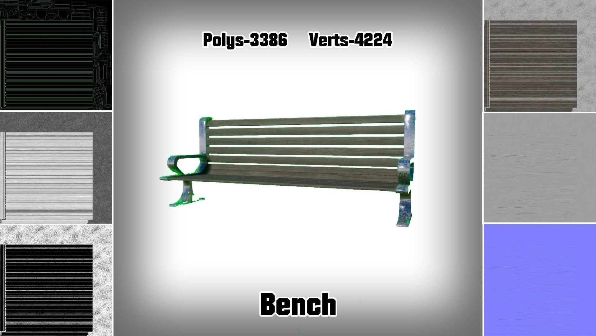 -bench Road Barricade Barrier 3D Model - TurboSquid 1587026