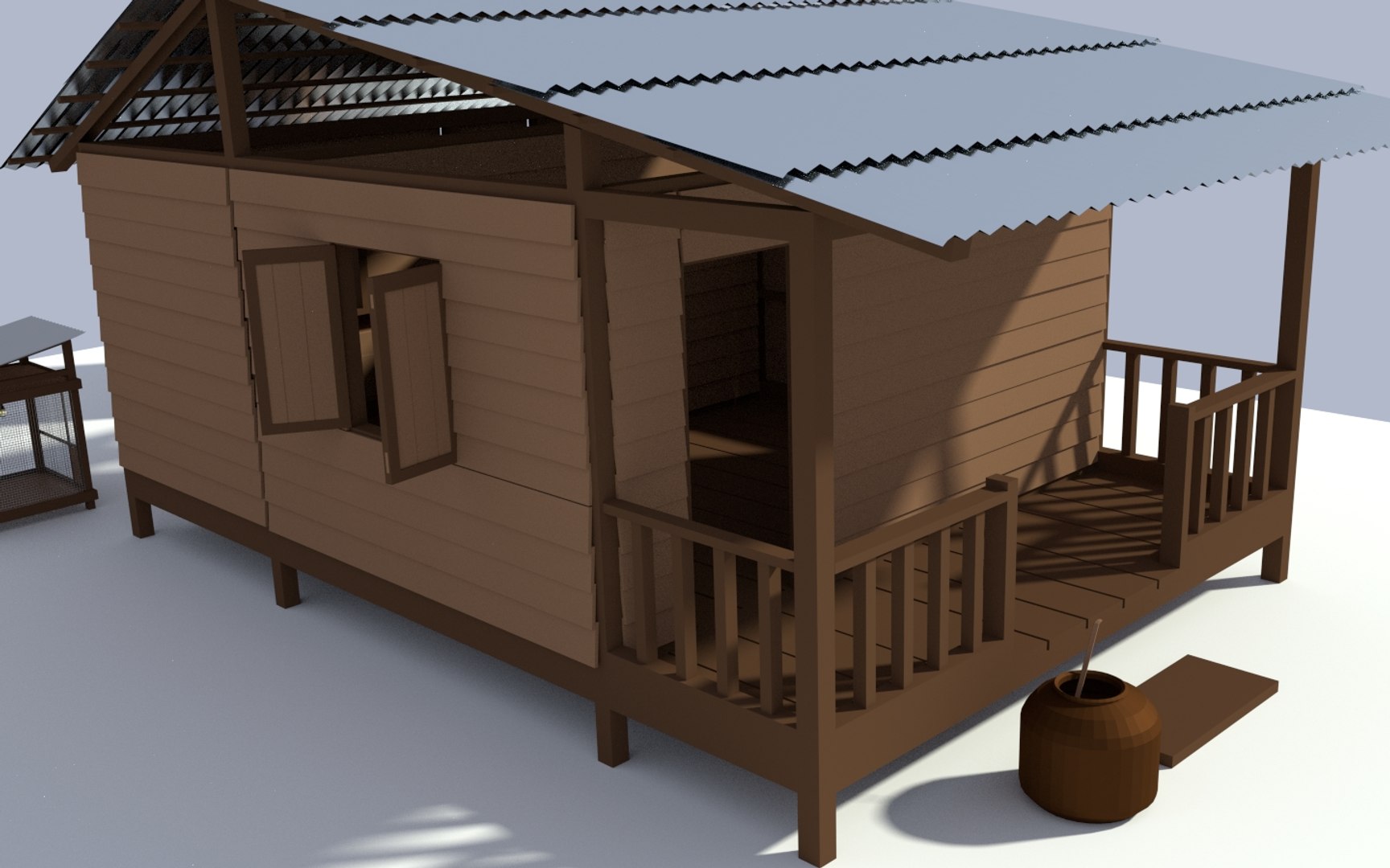 3d X Traditional House