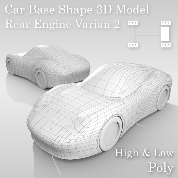 modelo 3d Variante de diseño de base de coche RR 2 - TurboSquid 1145108