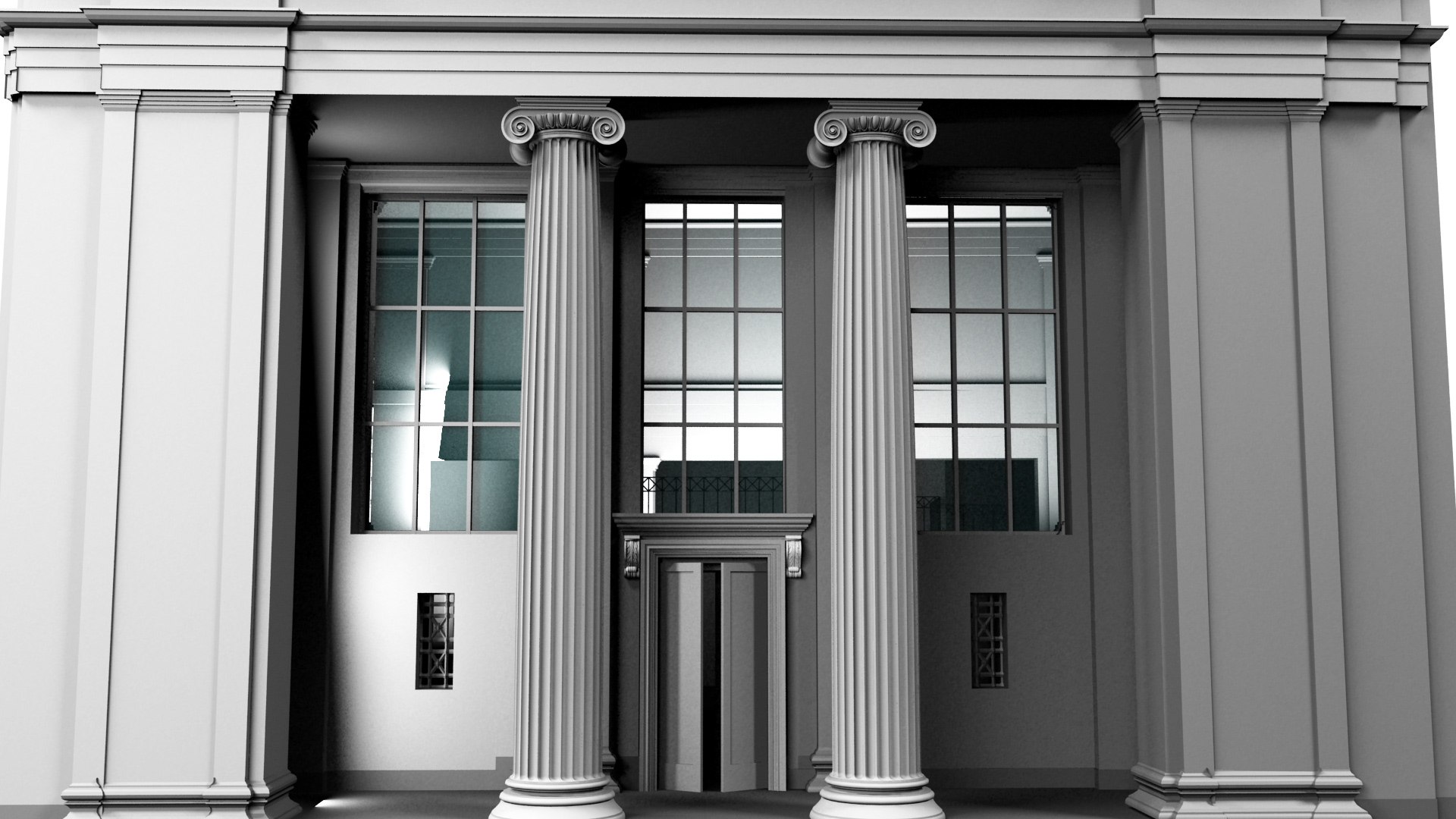 3d Building Montreal Poste Office