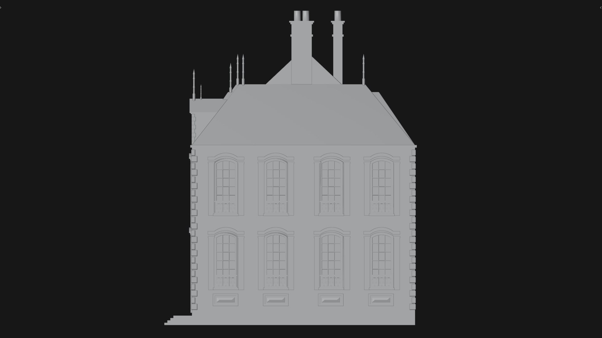 3D Chateau Le Corvier - 3D Model Of A French Mansion - TurboSquid 2186407