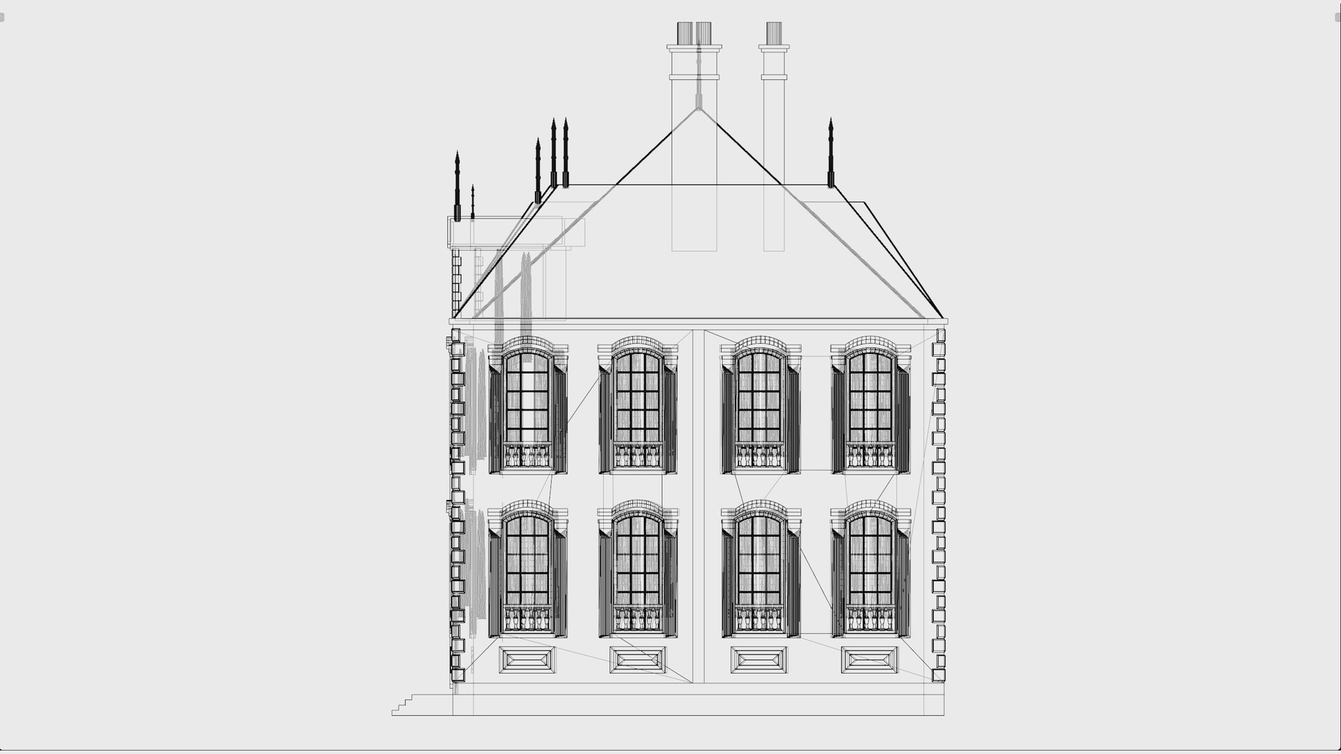 3D Chateau Le Corvier - 3D Model Of A French Mansion - TurboSquid 2186407