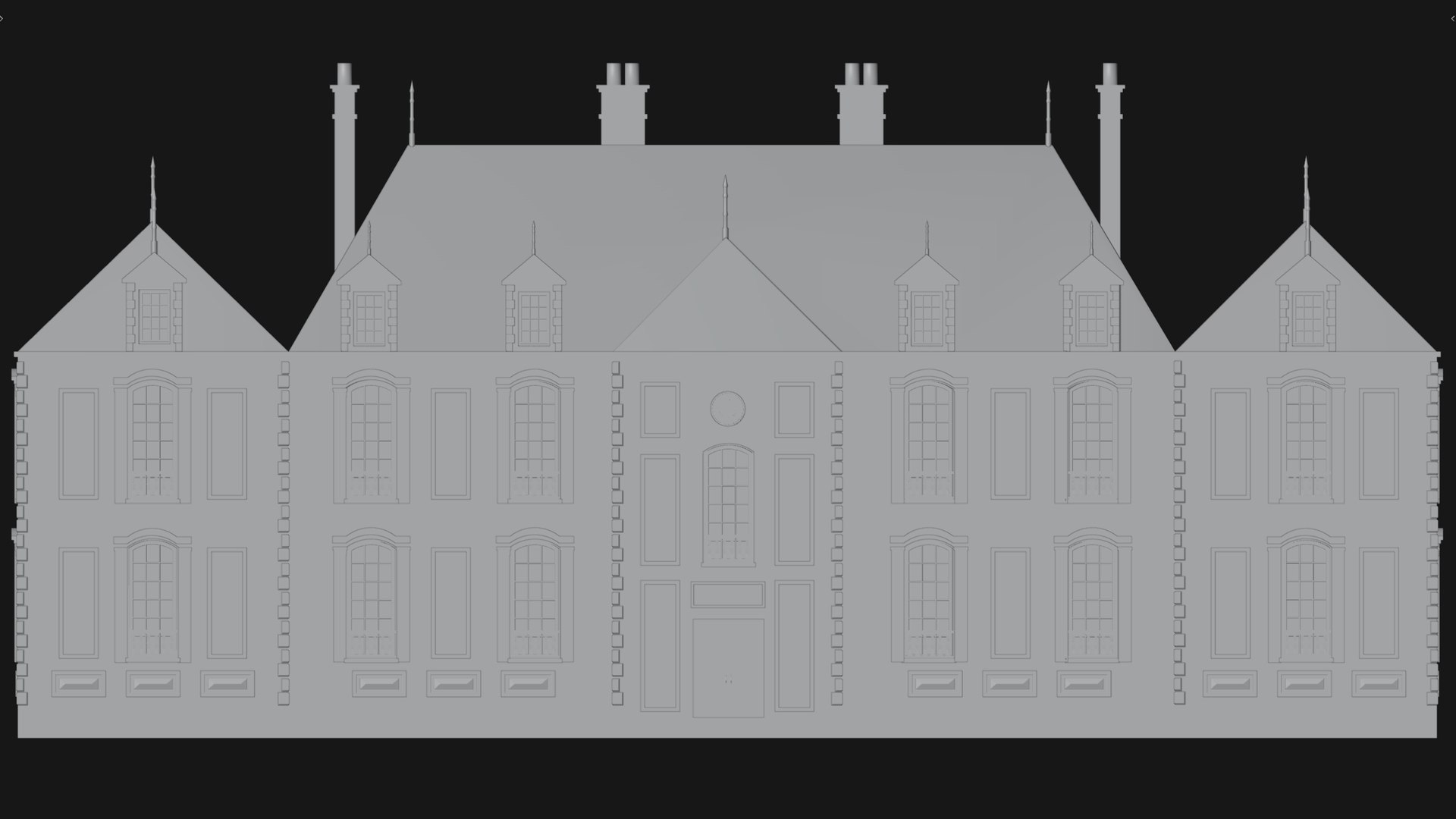 3D Chateau Le Corvier - 3D Model Of A French Mansion - TurboSquid 2186407