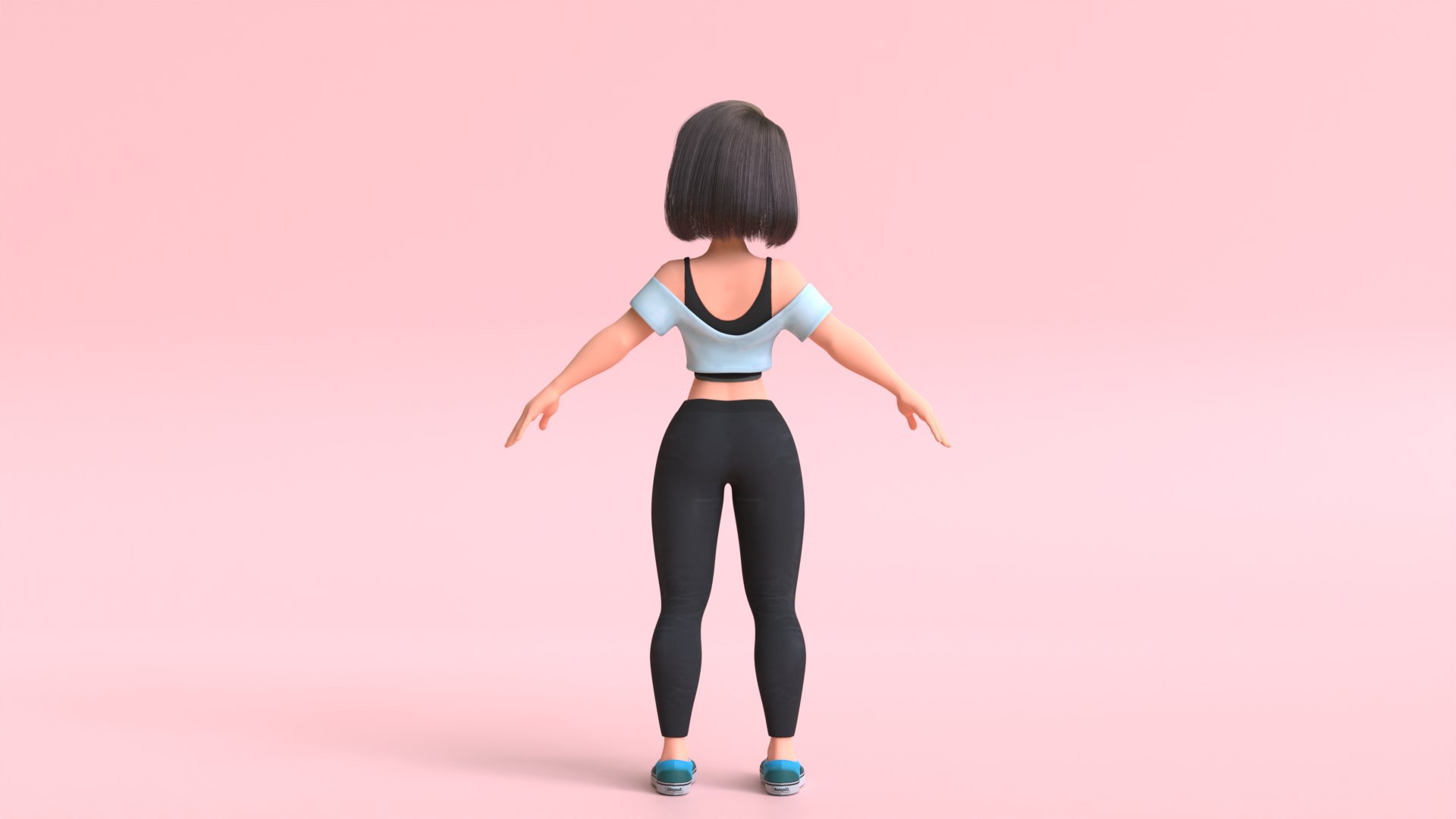 Jade Girl Cartoon Character Model - TurboSquid 1691841