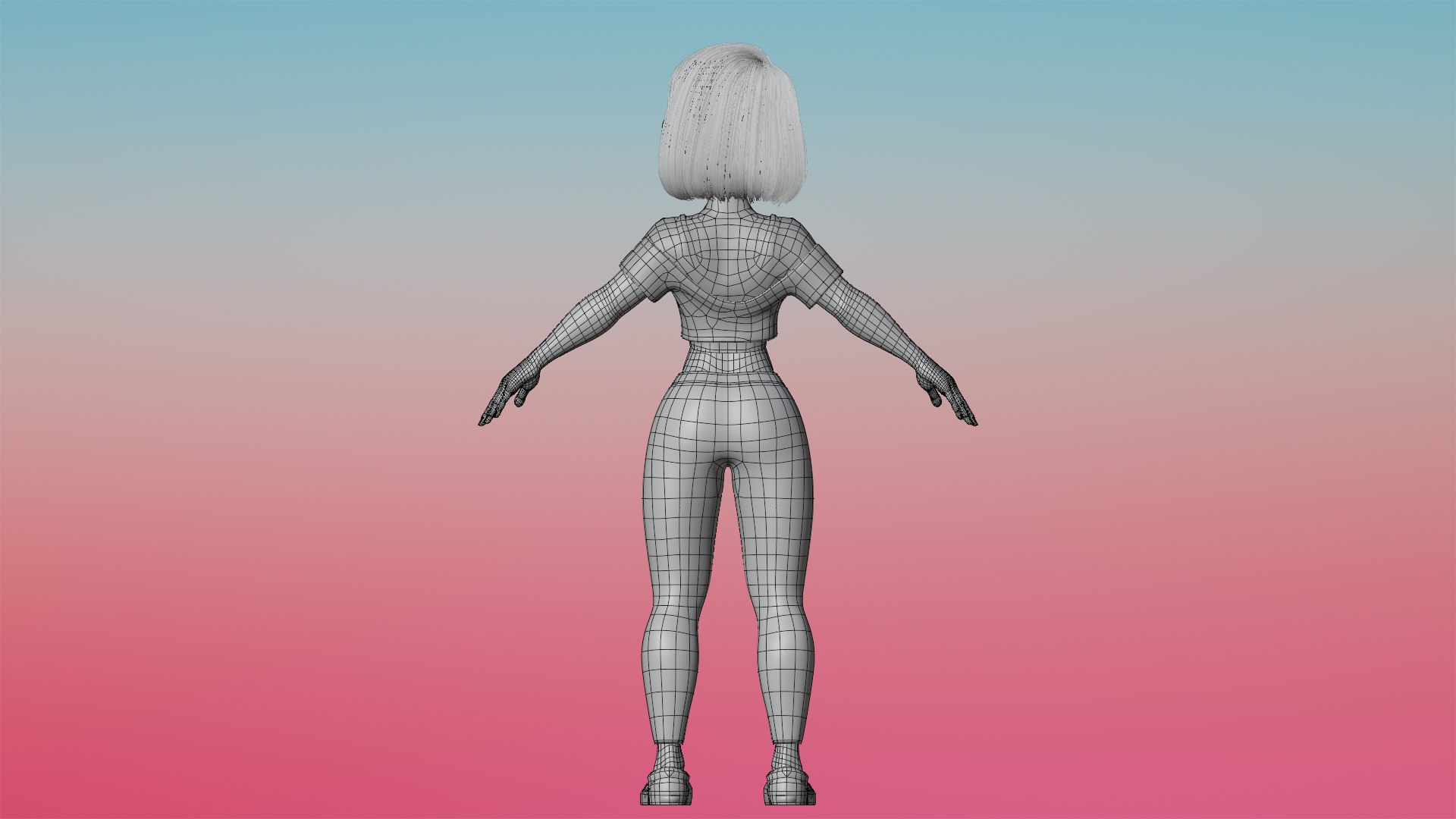 Jade girl cartoon character model - TurboSquid 1691841