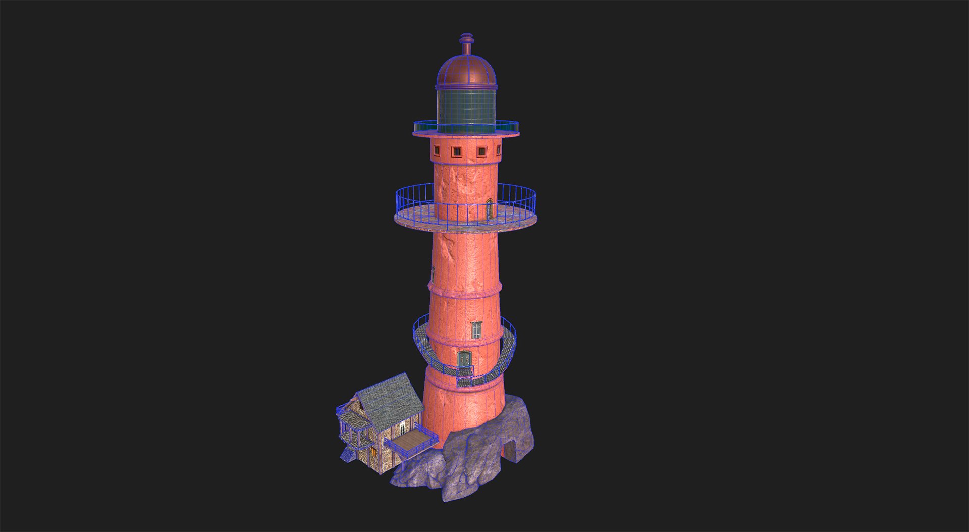 3D Beacon Low-poly 3D Model Model - TurboSquid 2123962