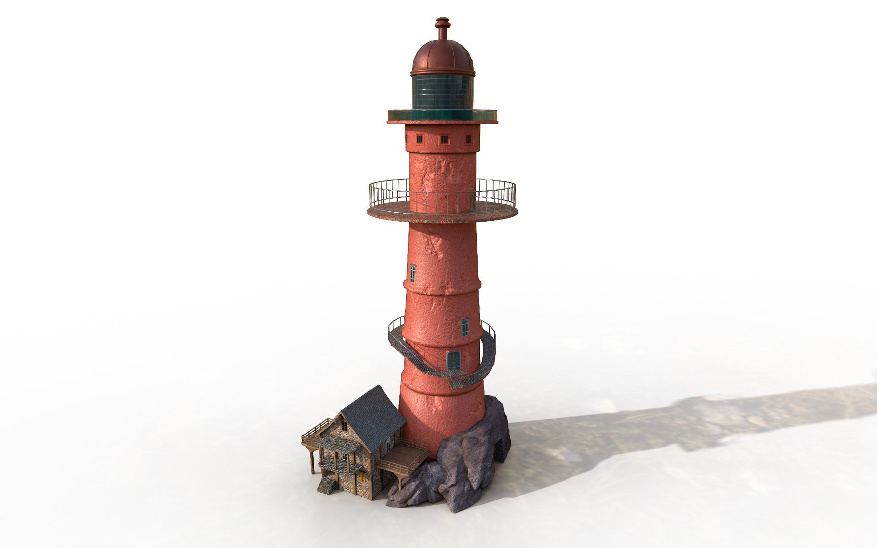 3D Beacon Low-poly 3D Model Model - TurboSquid 2123962