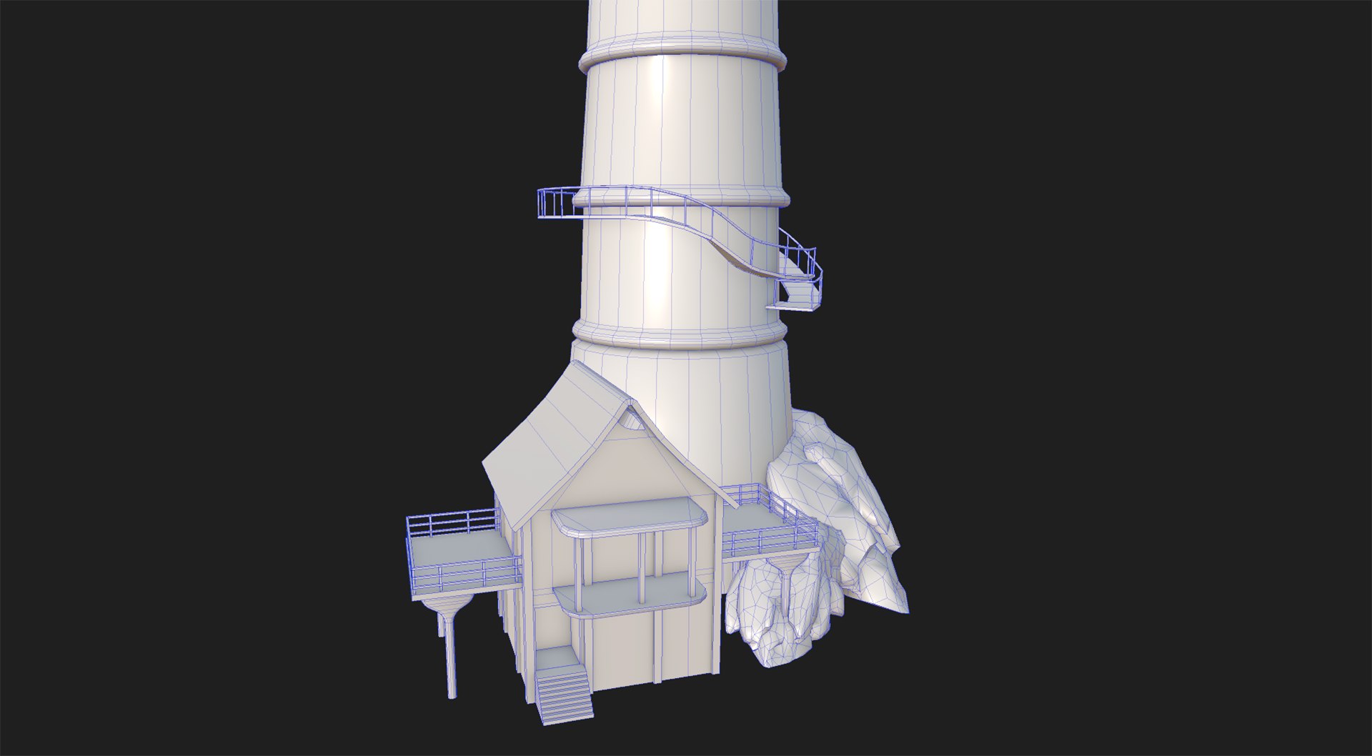 3D Beacon Low-poly 3D Model Model - TurboSquid 2123962