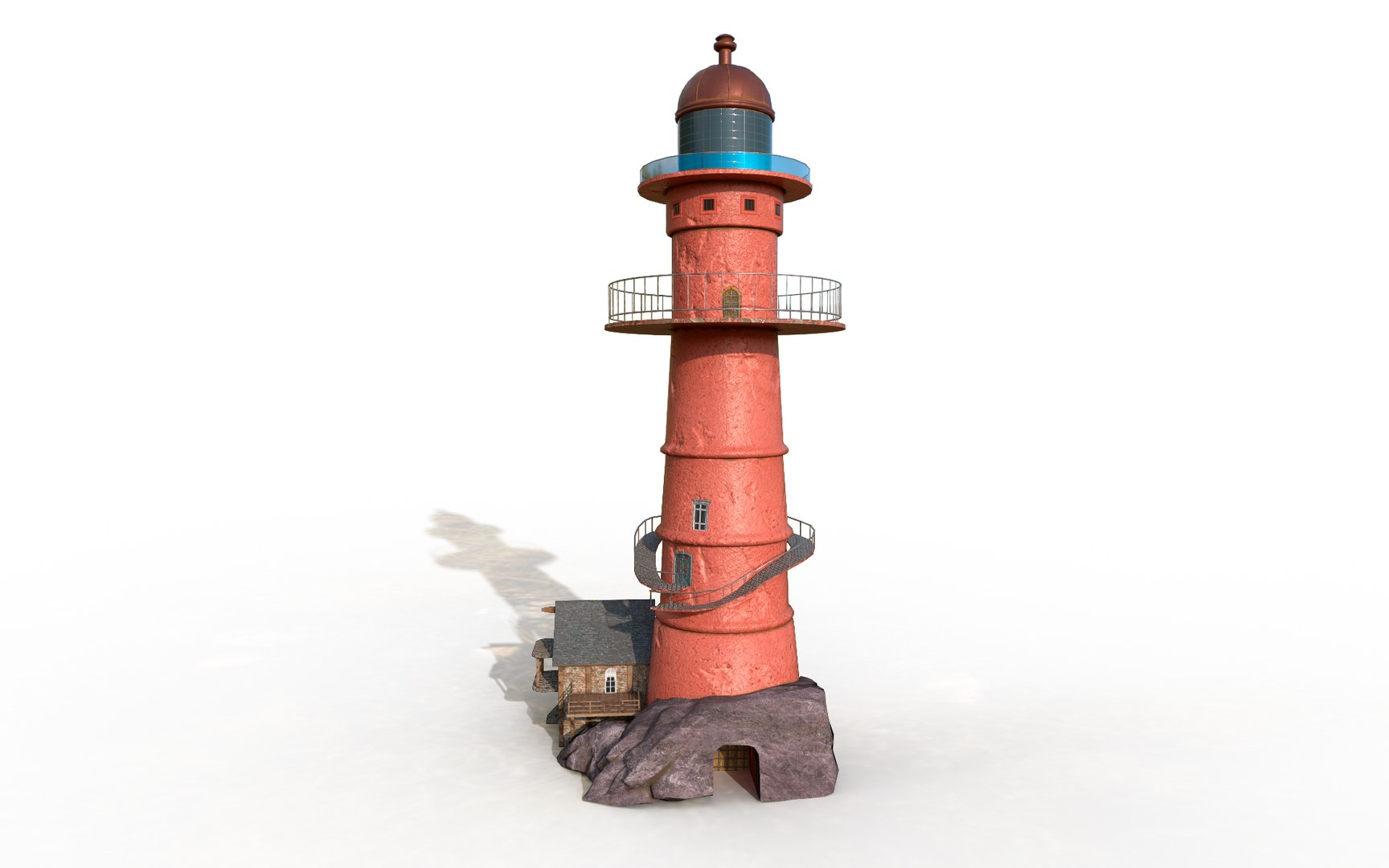 3D Beacon Low-poly 3D Model Model - TurboSquid 2123962