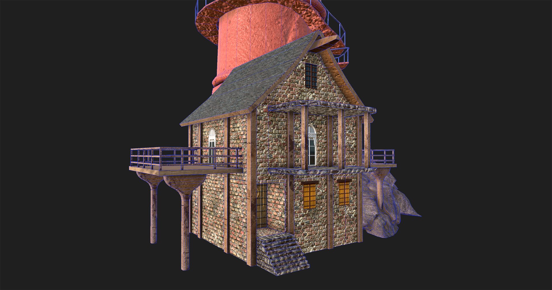 3D Beacon Low-poly 3D Model Model - TurboSquid 2123962