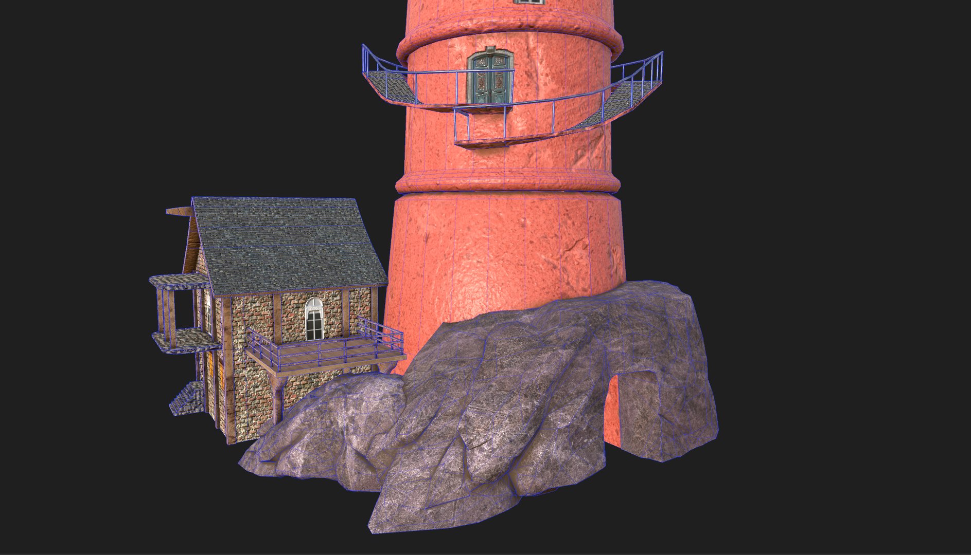 3D Beacon Low-poly 3D Model Model - TurboSquid 2123962