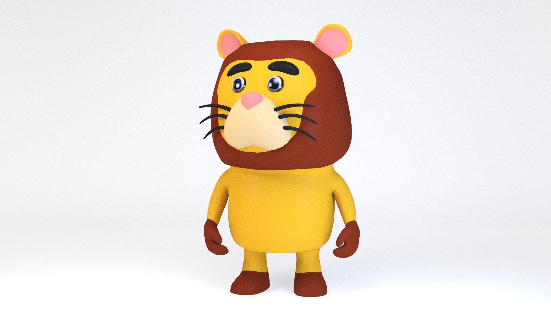 Cartoonish Humanoid Lion Character 3D Model - TurboSquid 2251568