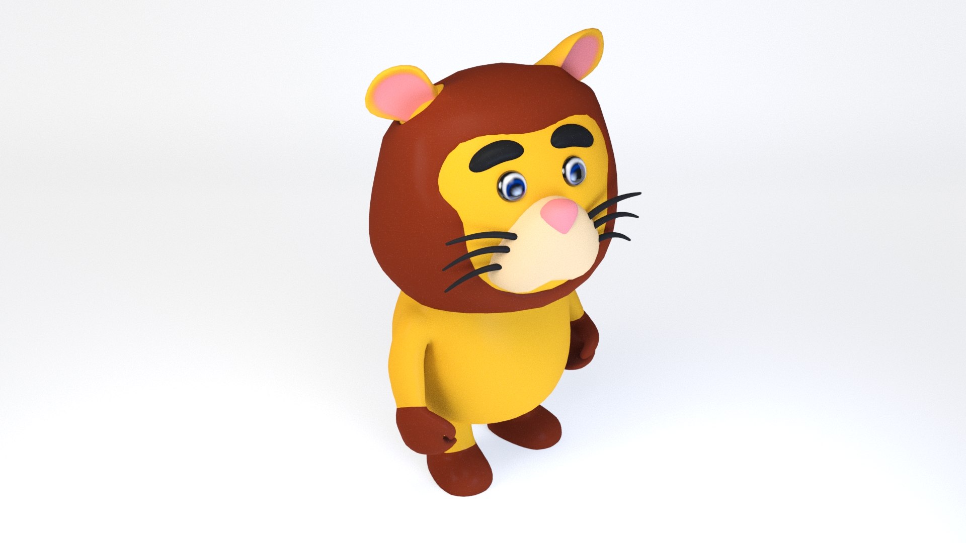 Cartoonish Humanoid Lion Character 3D Model - TurboSquid 2251568