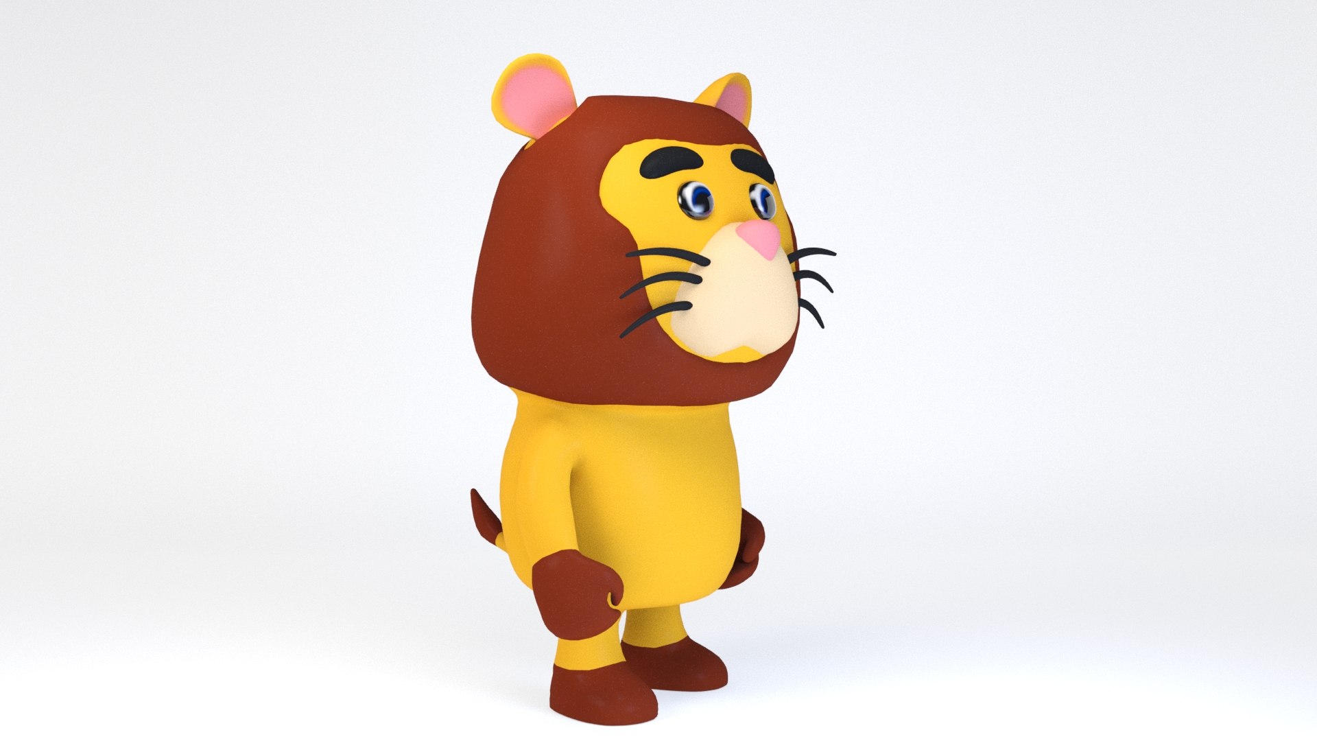 Cartoonish Humanoid Lion Character 3D Model - TurboSquid 2251568