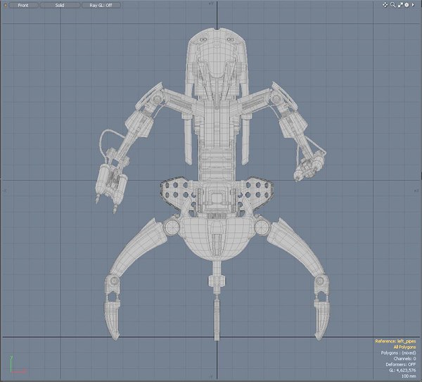3D droideka star wars model - TurboSquid 1181564