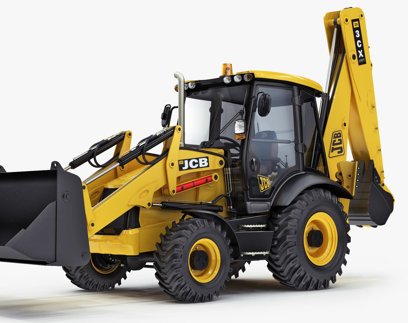Backhoe Loader 3cx 3d Max