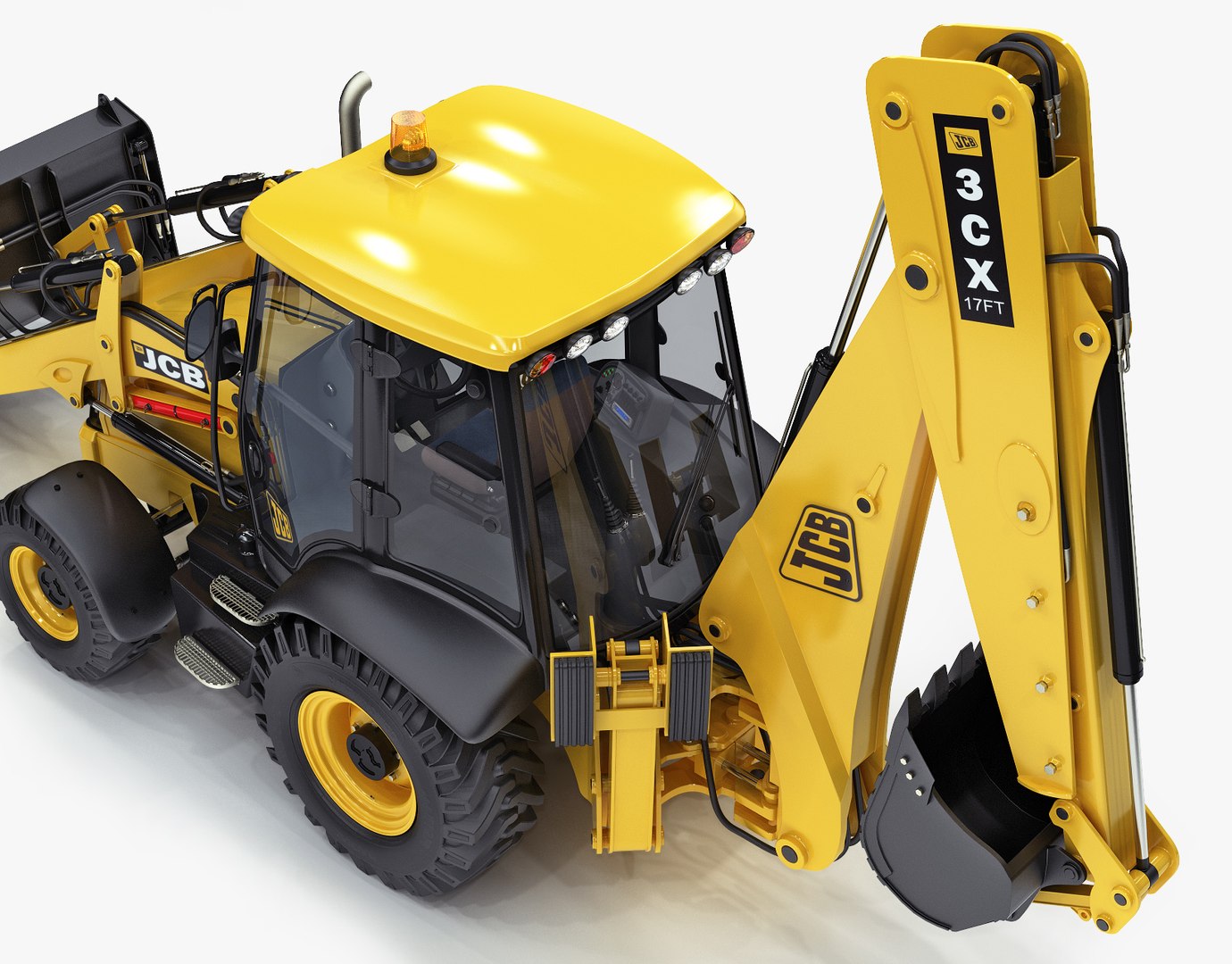 backhoe loader 3cx 3d max