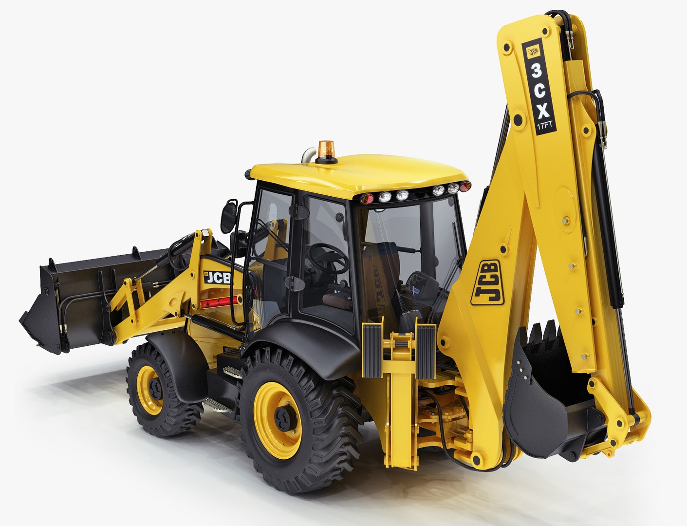 Backhoe Loader 3cx 3d Max