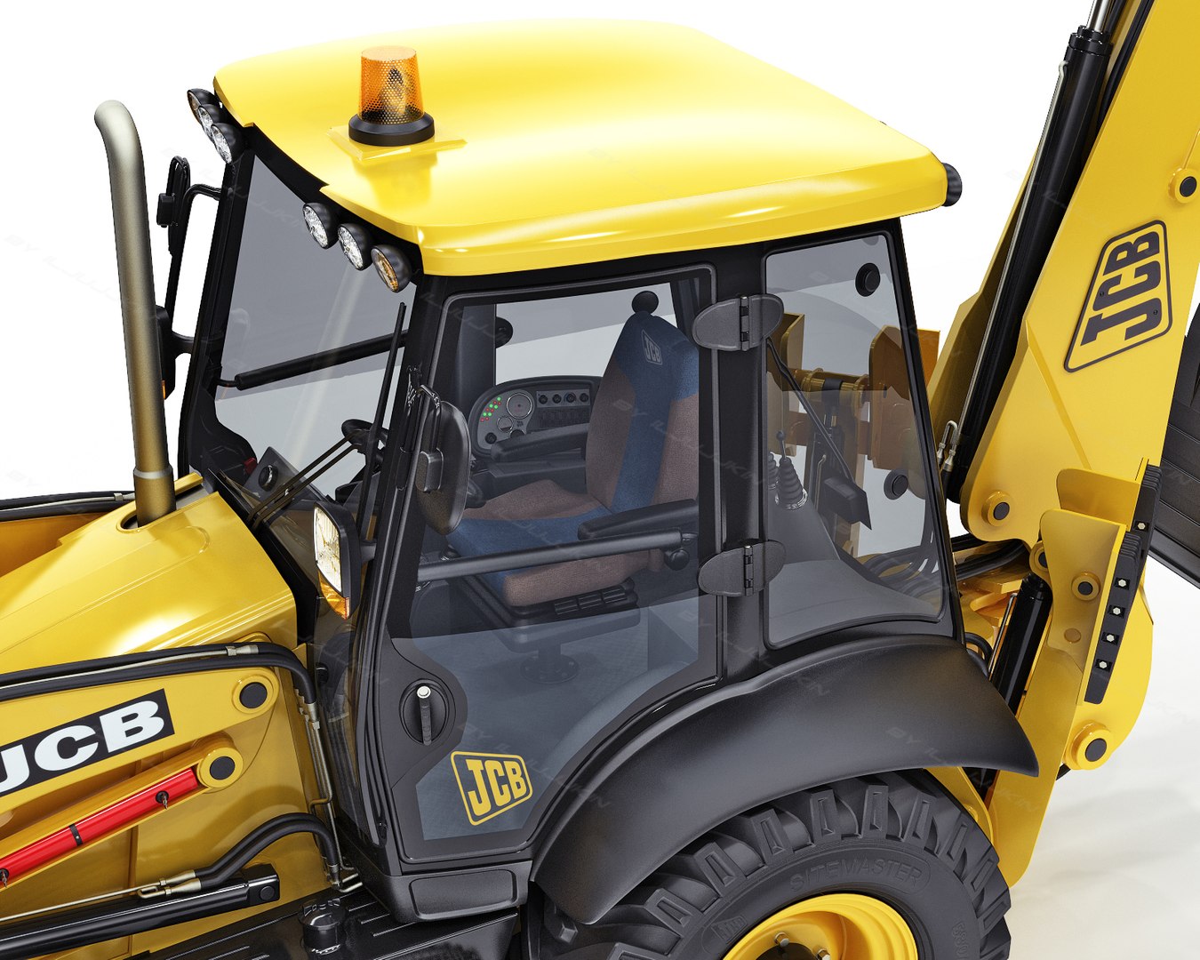 backhoe loader 3cx 3d max