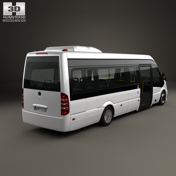 modelo 3d Mercedes-Benz Sprinter CUBY City Line Bus Largo 2016 ...