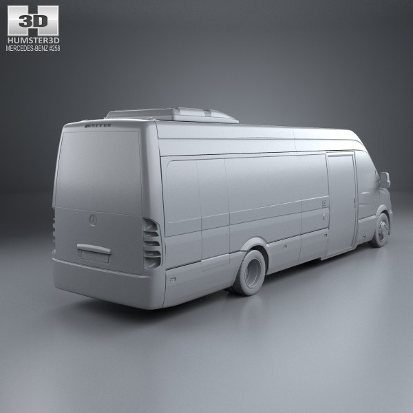 modelo 3d Mercedes-Benz Sprinter CUBY City Line Bus Largo 2016 ...