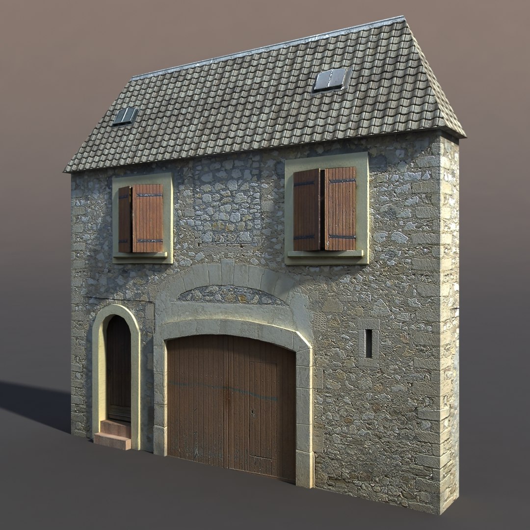 3d model building exterior modeled