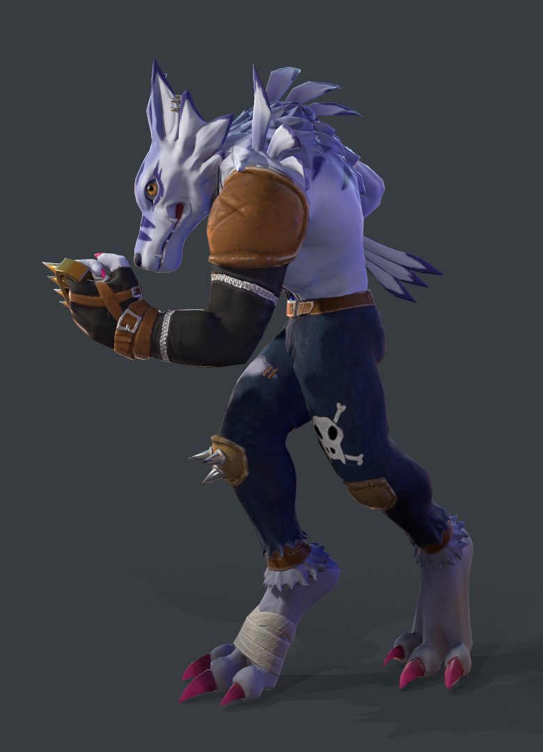 3D Comic Weregarurumon - TurboSquid 1386223
