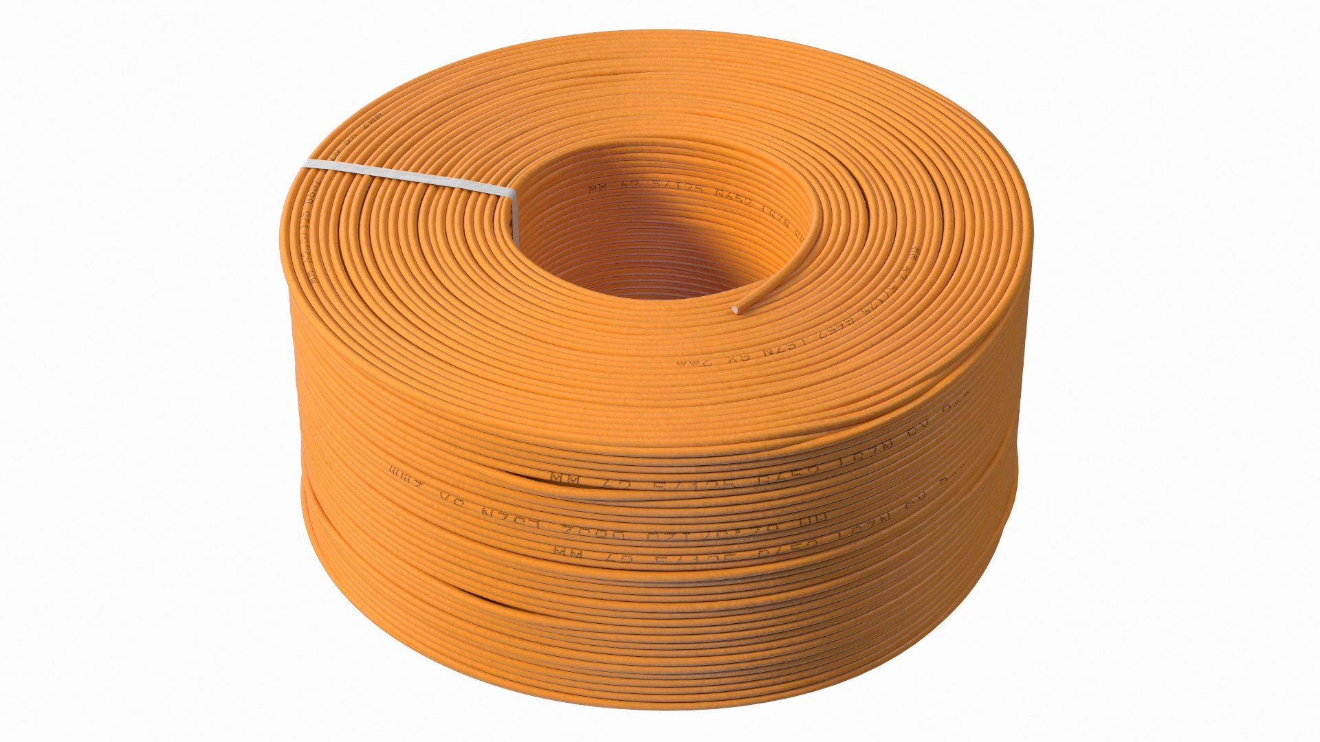 3D Spool Fiber Optic Cable Orange Model - TurboSquid 1919137