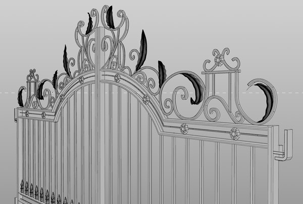 3D ornate decorative gate 4 - TurboSquid 1753754
