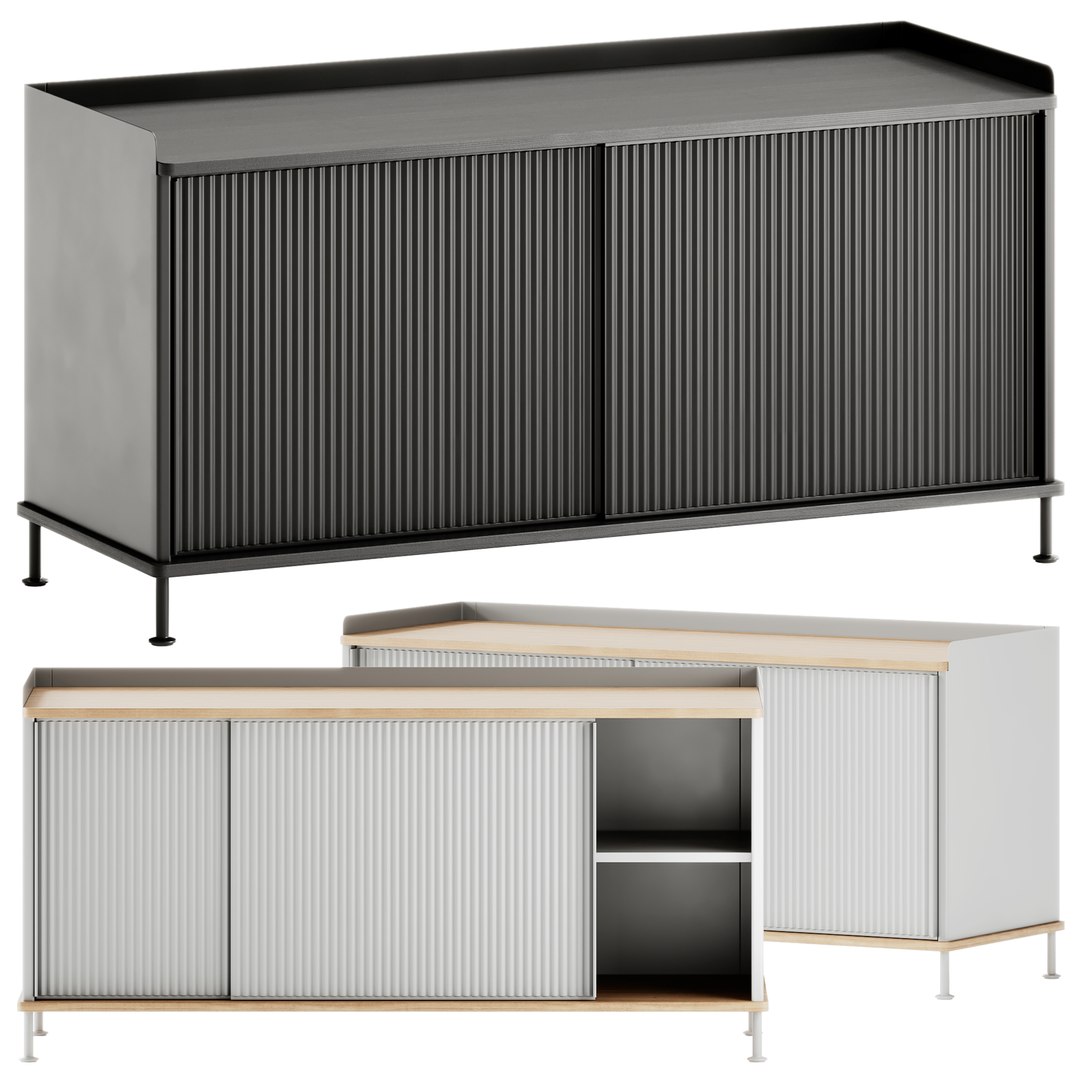 3D model Enfold Sideboard Scandinavian Storage by Muuto - TurboSquid ...