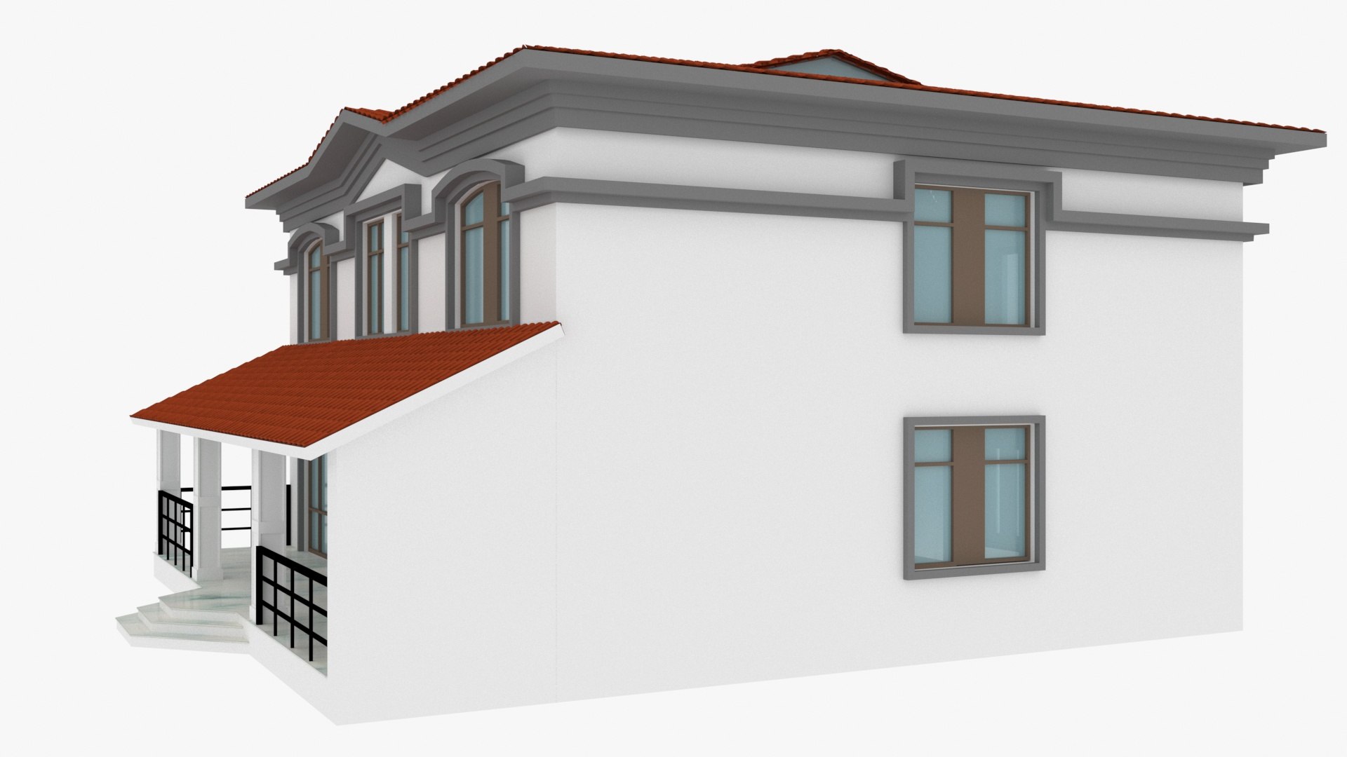 Villa Model - TurboSquid 2098917