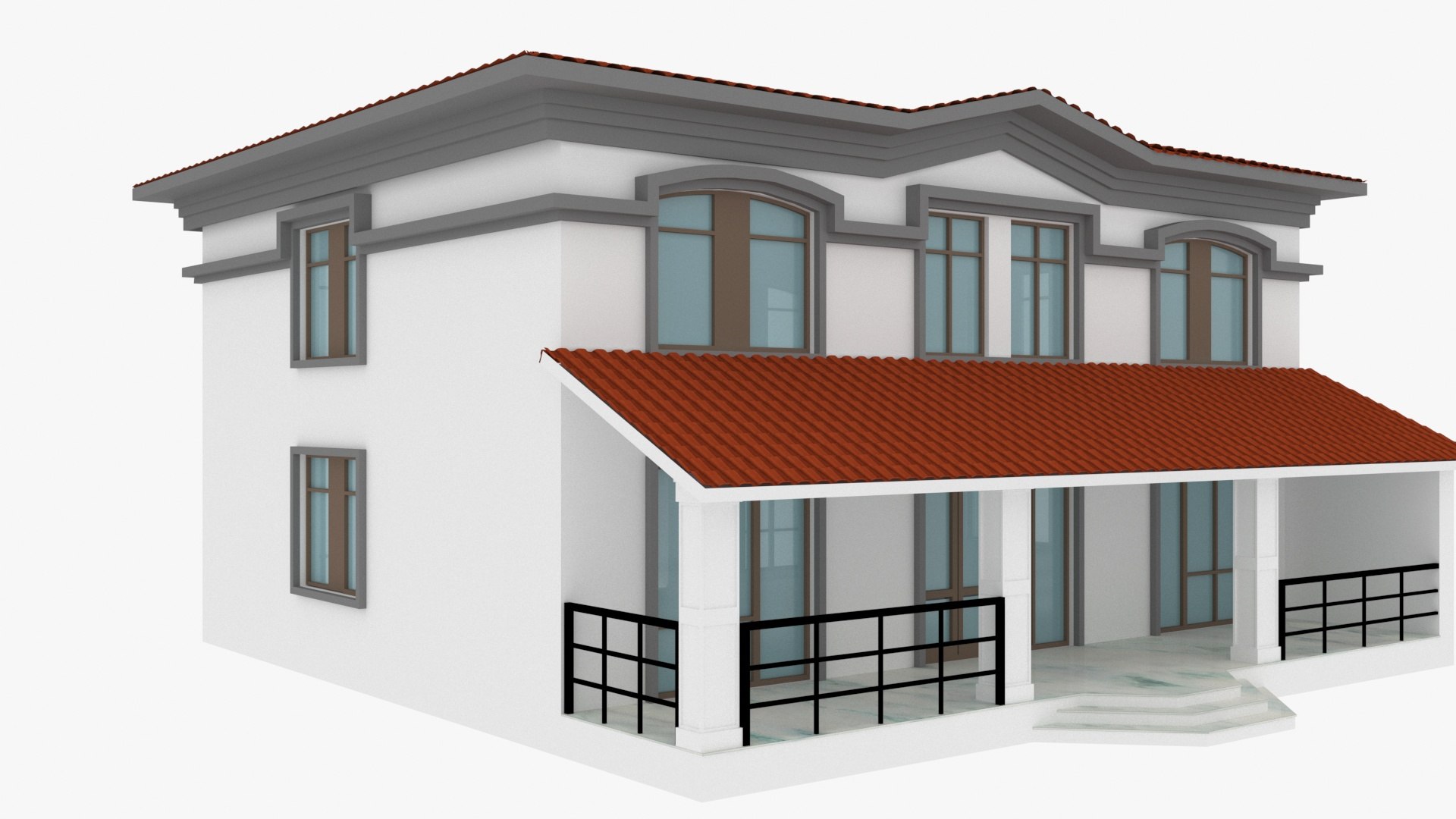Villa Model - TurboSquid 2098917