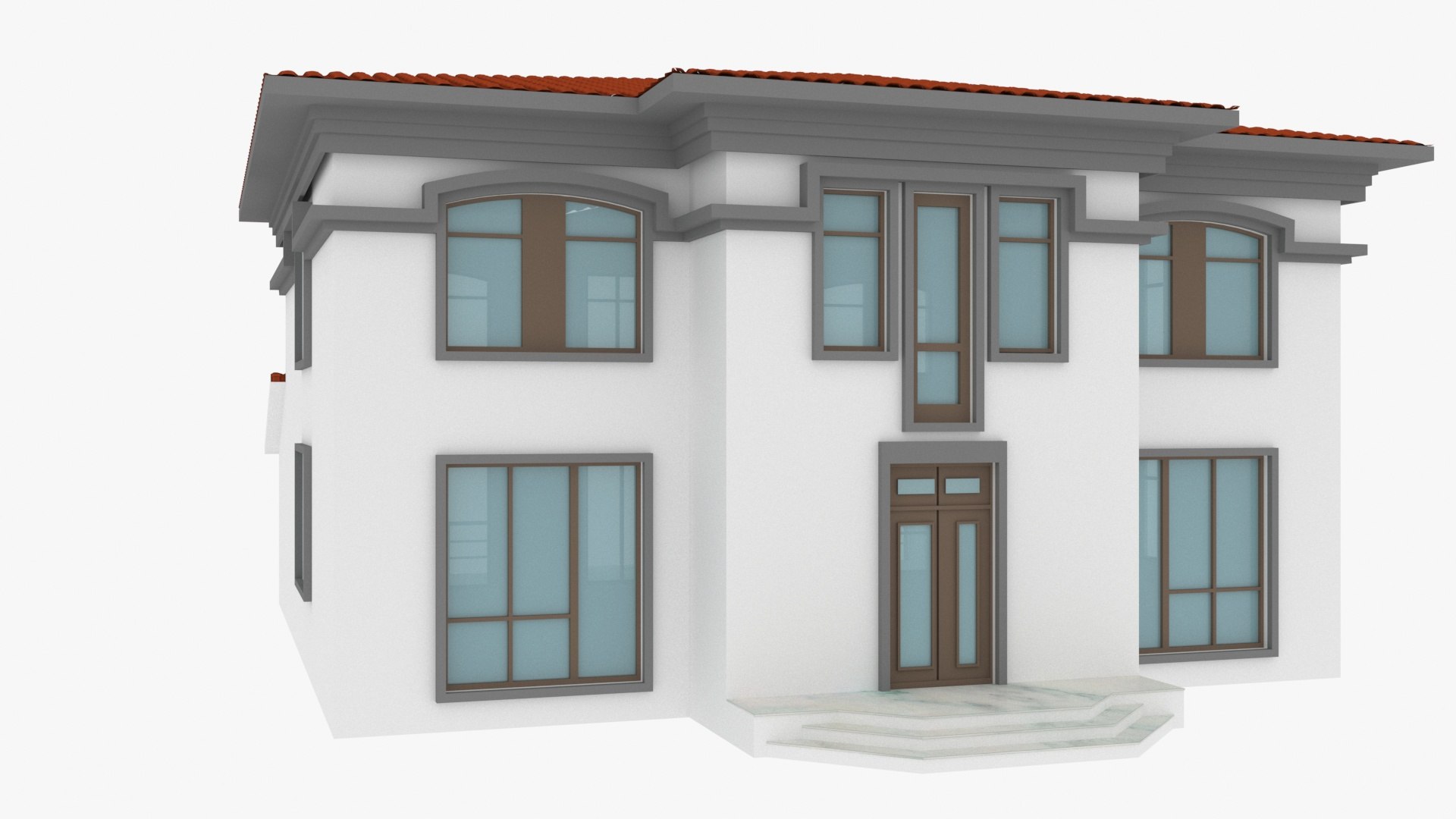 Villa Model - TurboSquid 2098917