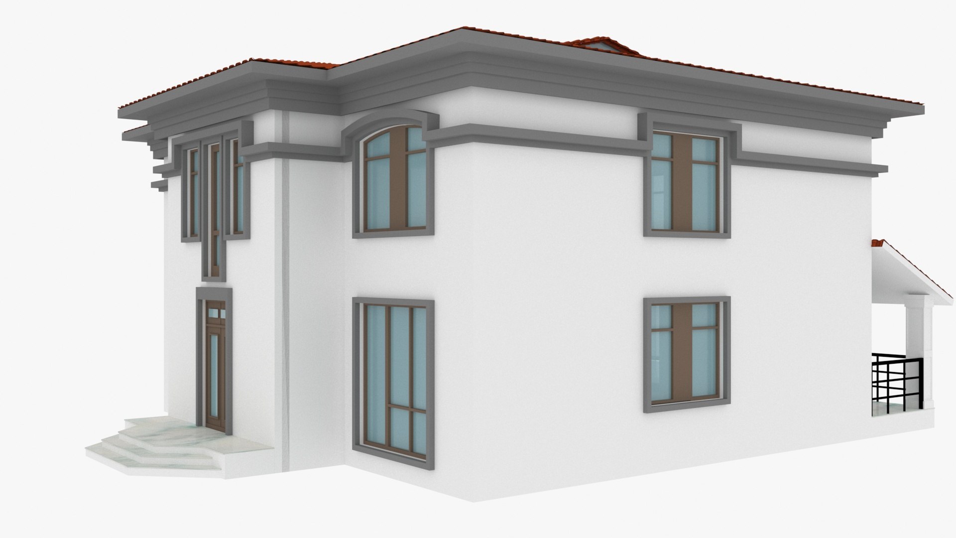 Villa Model - TurboSquid 2098917