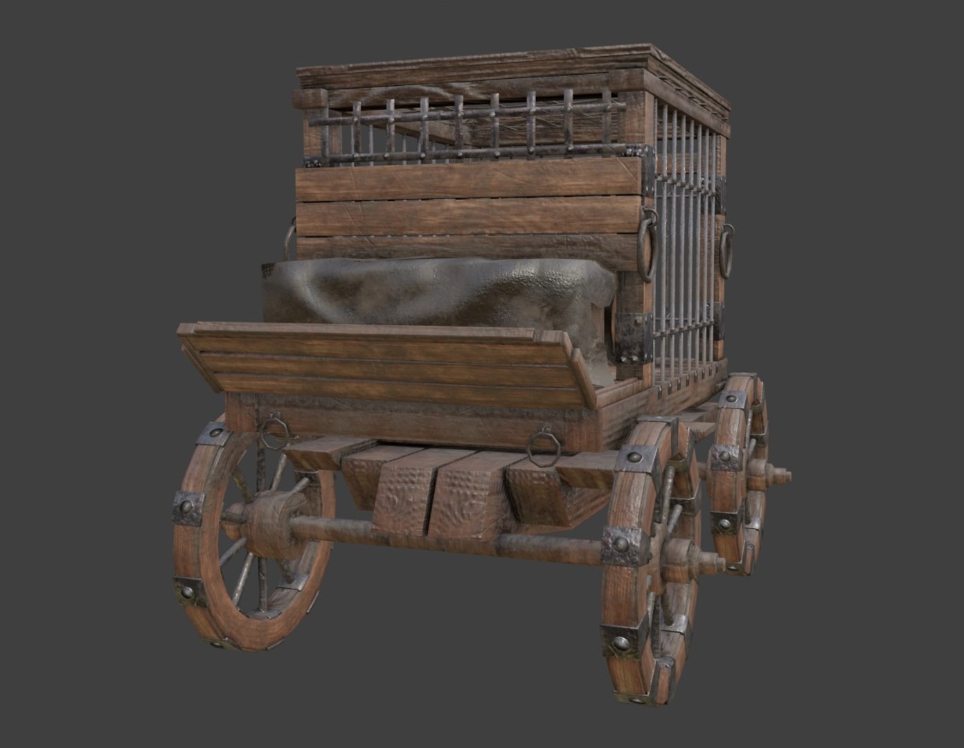 3D Medieval Caravan Ancient Transport - TurboSquid 1439601