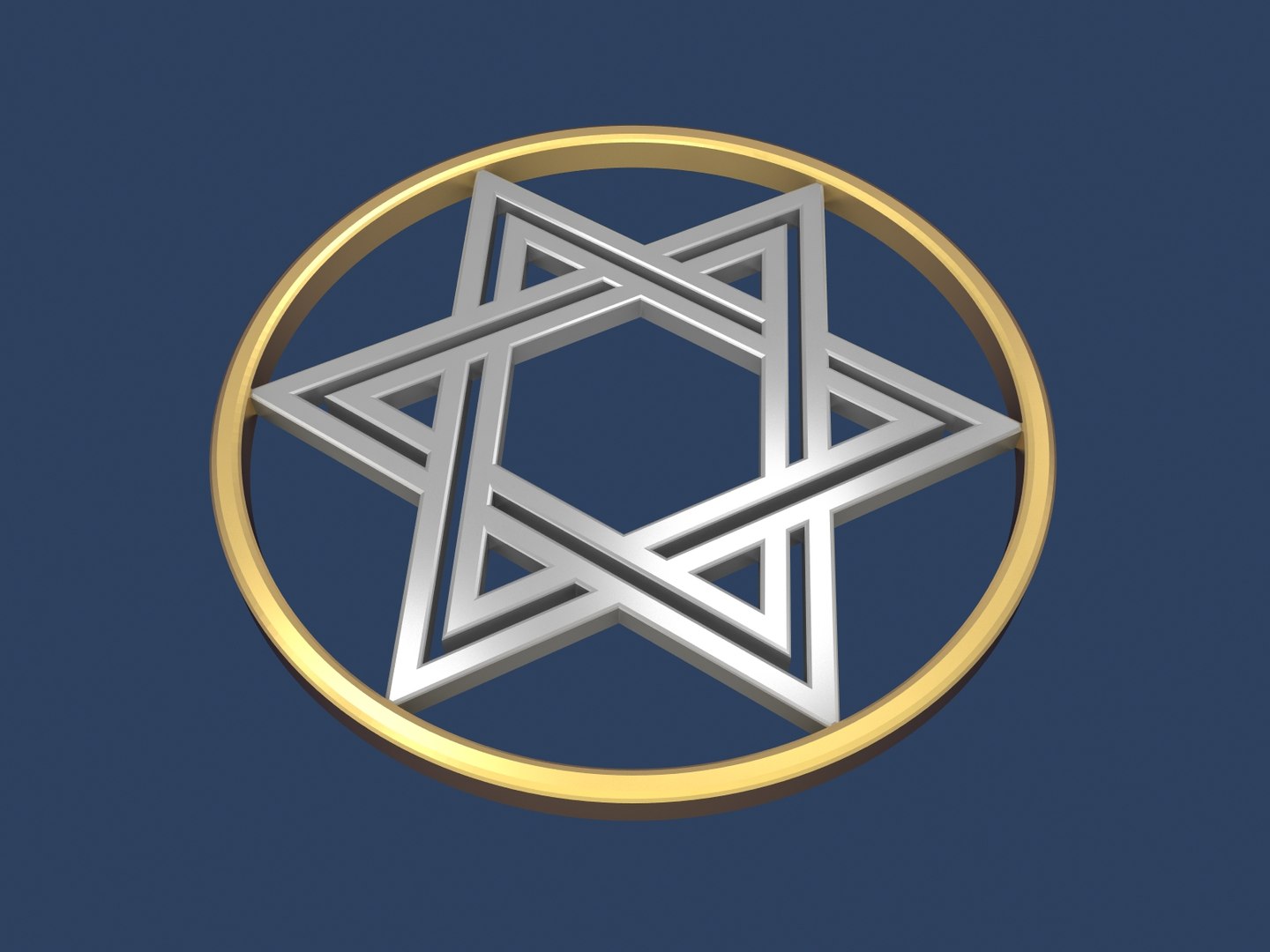 Star david circle 3D model - TurboSquid 1417494