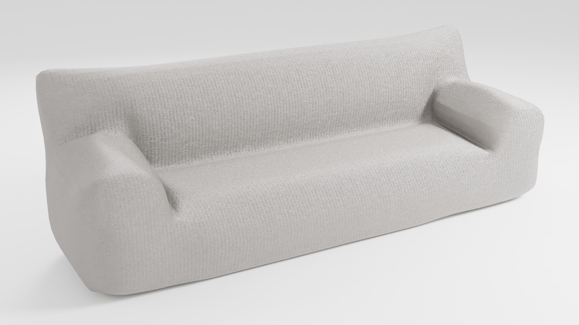 Stylish Sofa In Light Colors With A Unique Design Model - TurboSquid ...