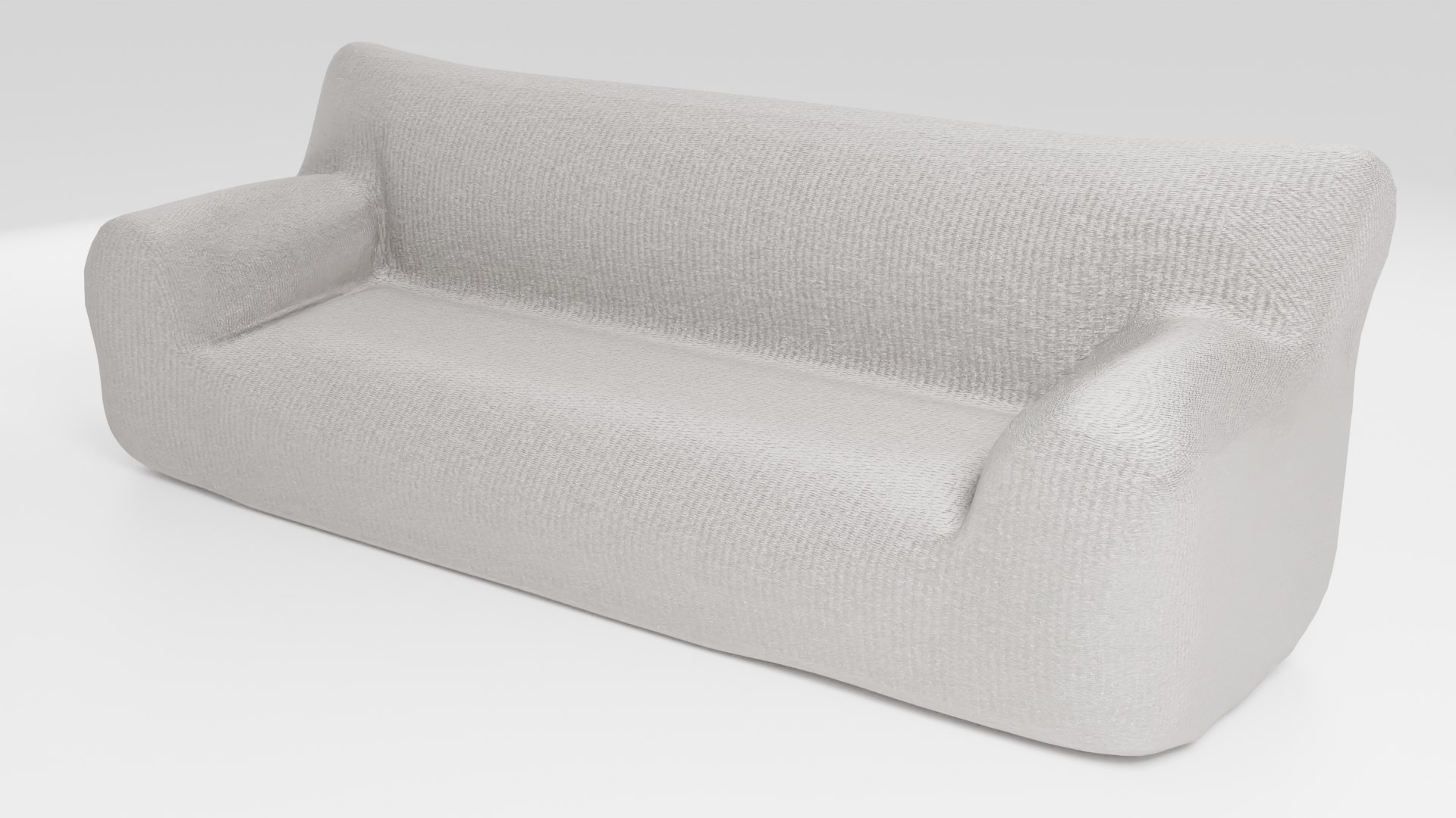 Stylish Sofa In Light Colors With A Unique Design Model - TurboSquid ...