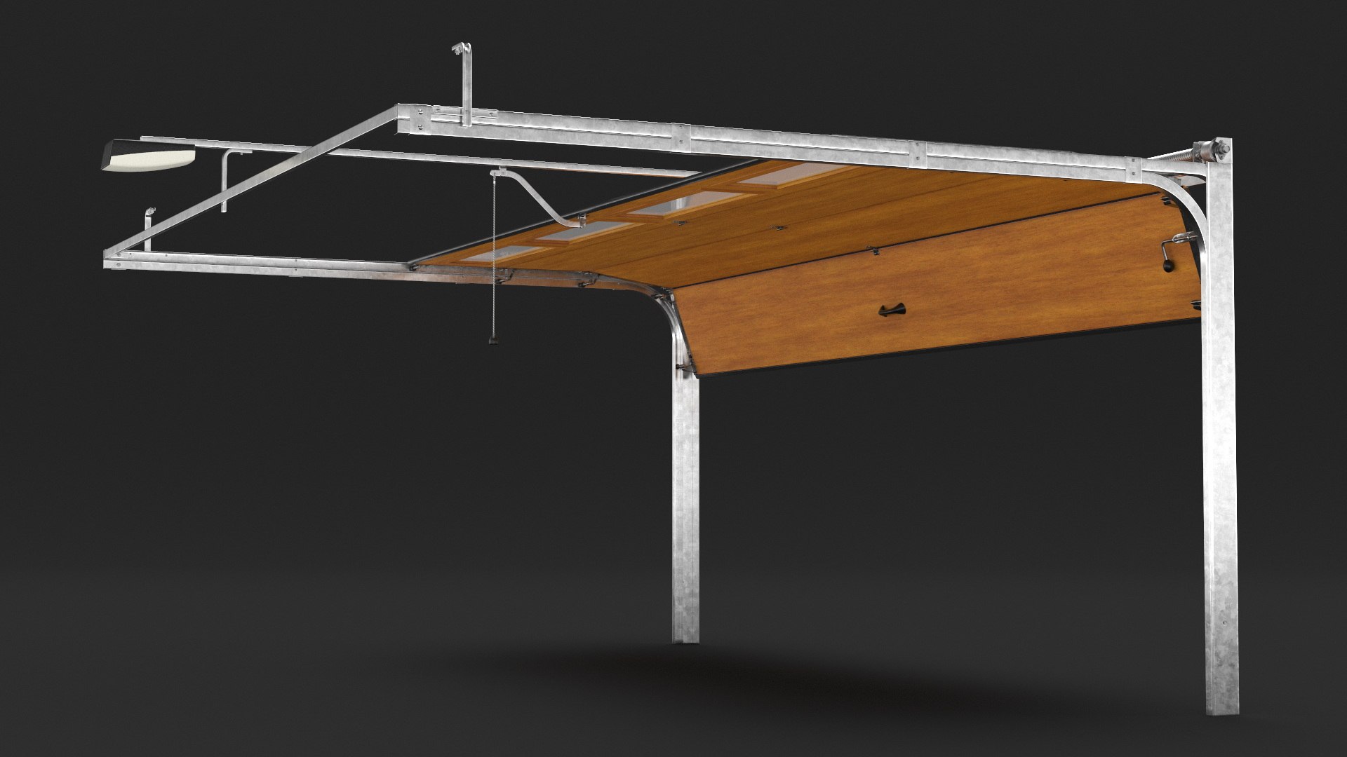 Retractable Garage Door Wide Open 3D - TurboSquid 2326768