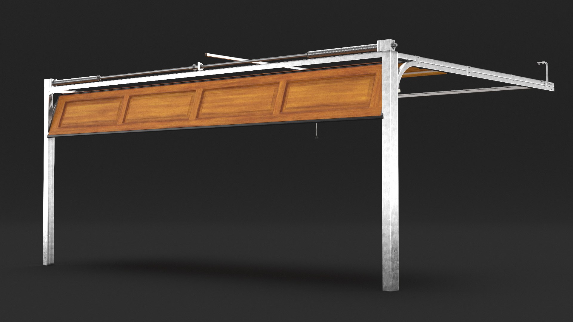 Retractable Garage Door Wide Open 3D - TurboSquid 2326768