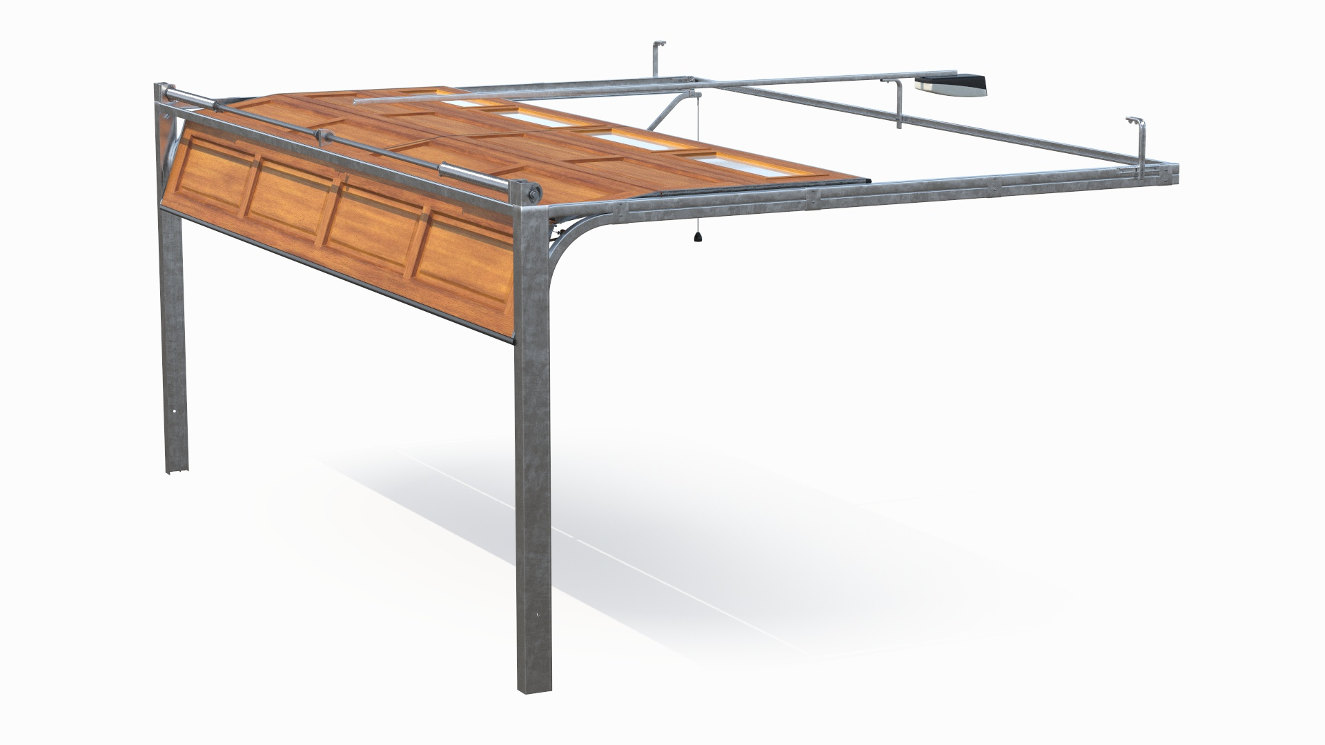 Retractable Garage Door Wide Open 3D - TurboSquid 2326768