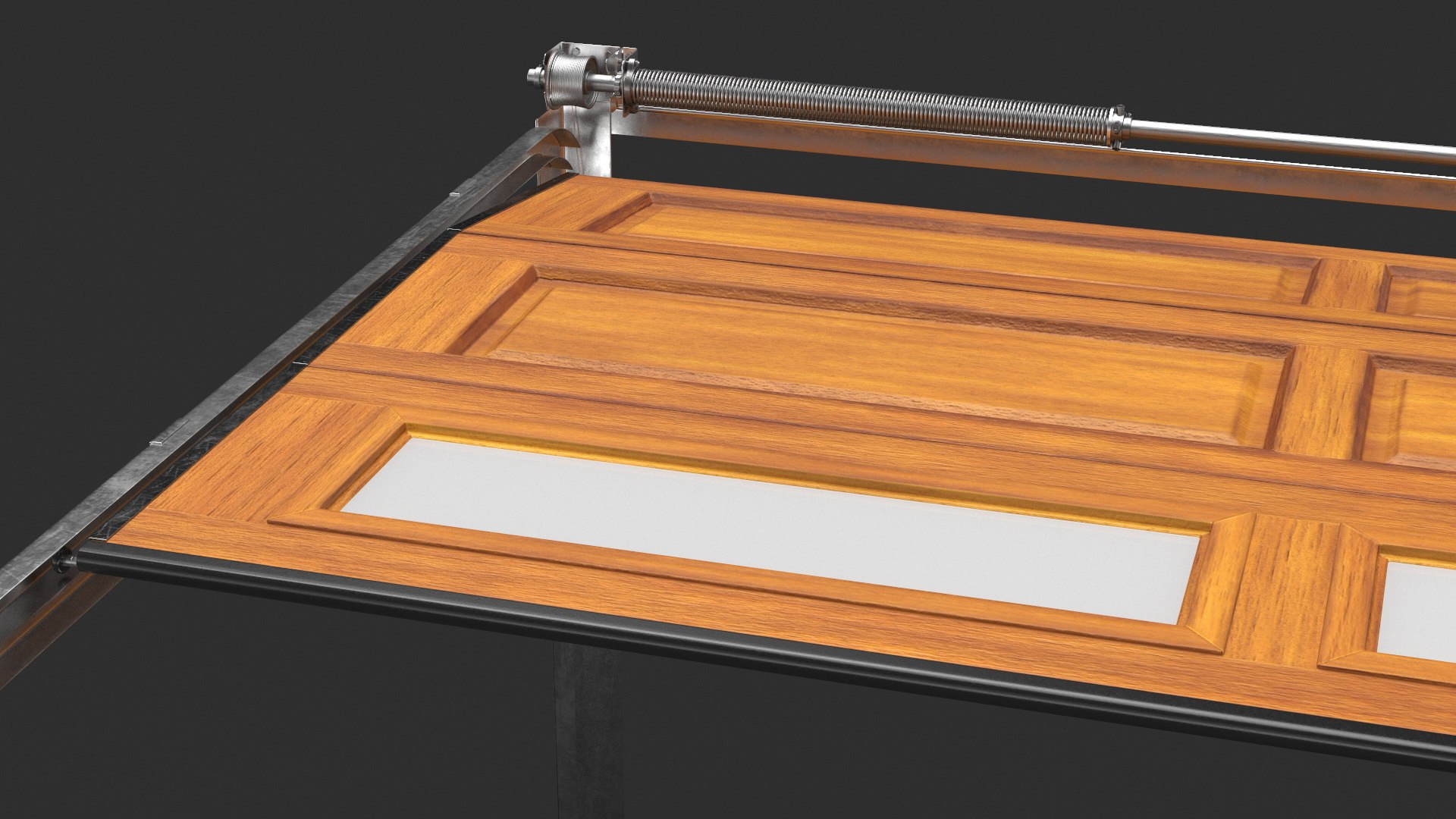 Retractable Garage Door Wide Open 3D - TurboSquid 2326768