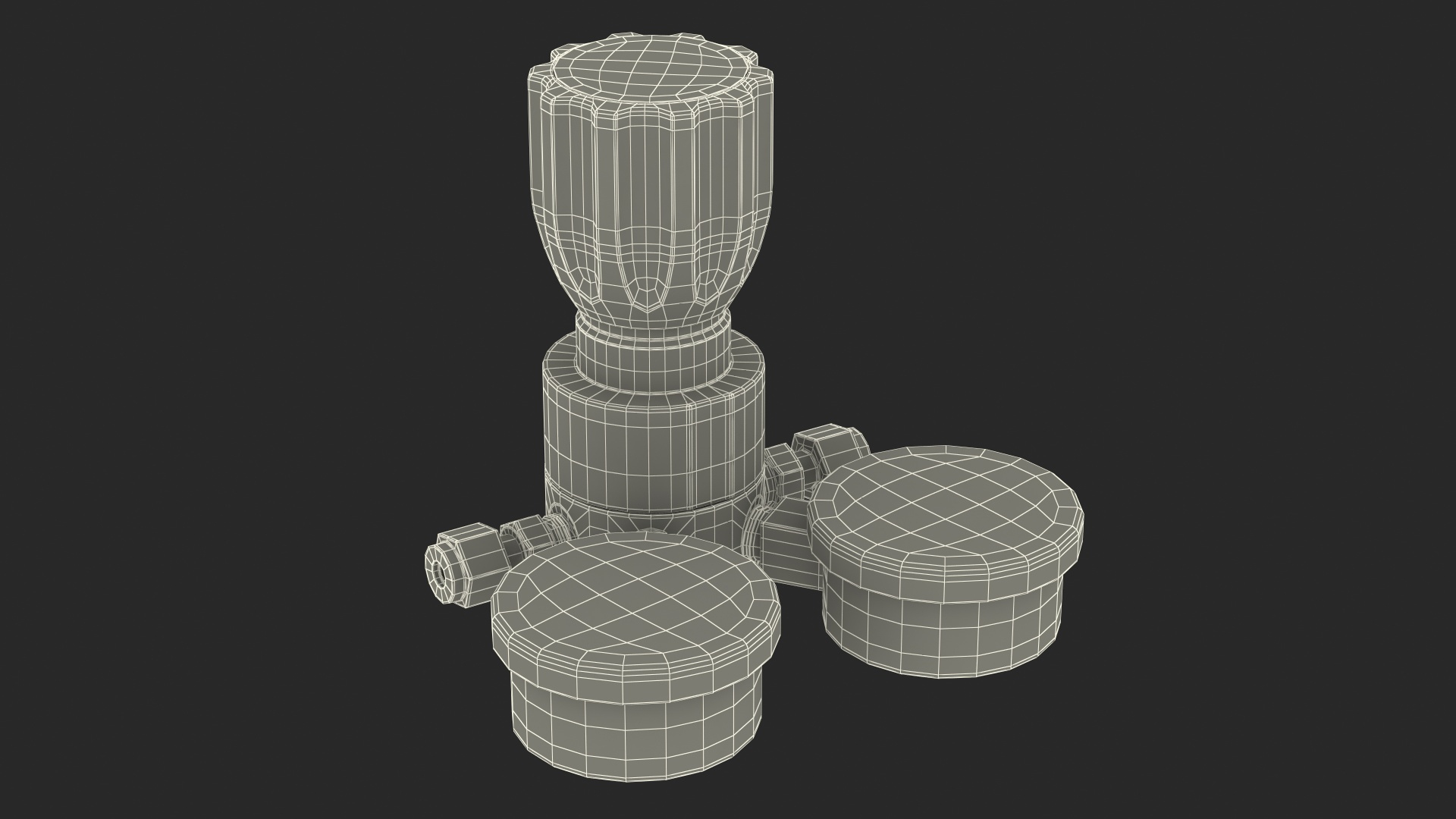 AFK Regulator High Pressure Gas Two Gauges 3D Model - TurboSquid 1956078