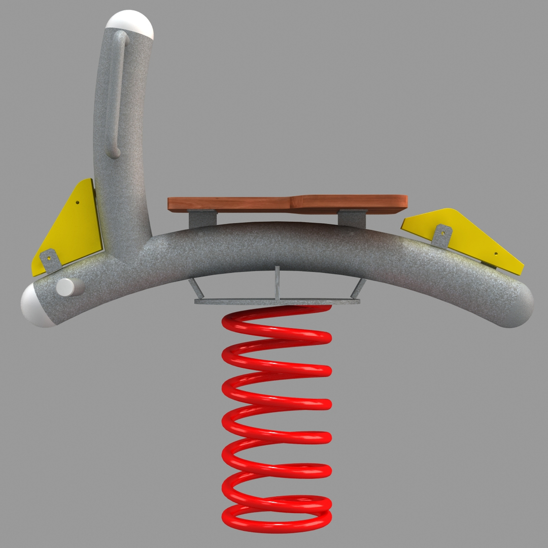 swing horse 3d model