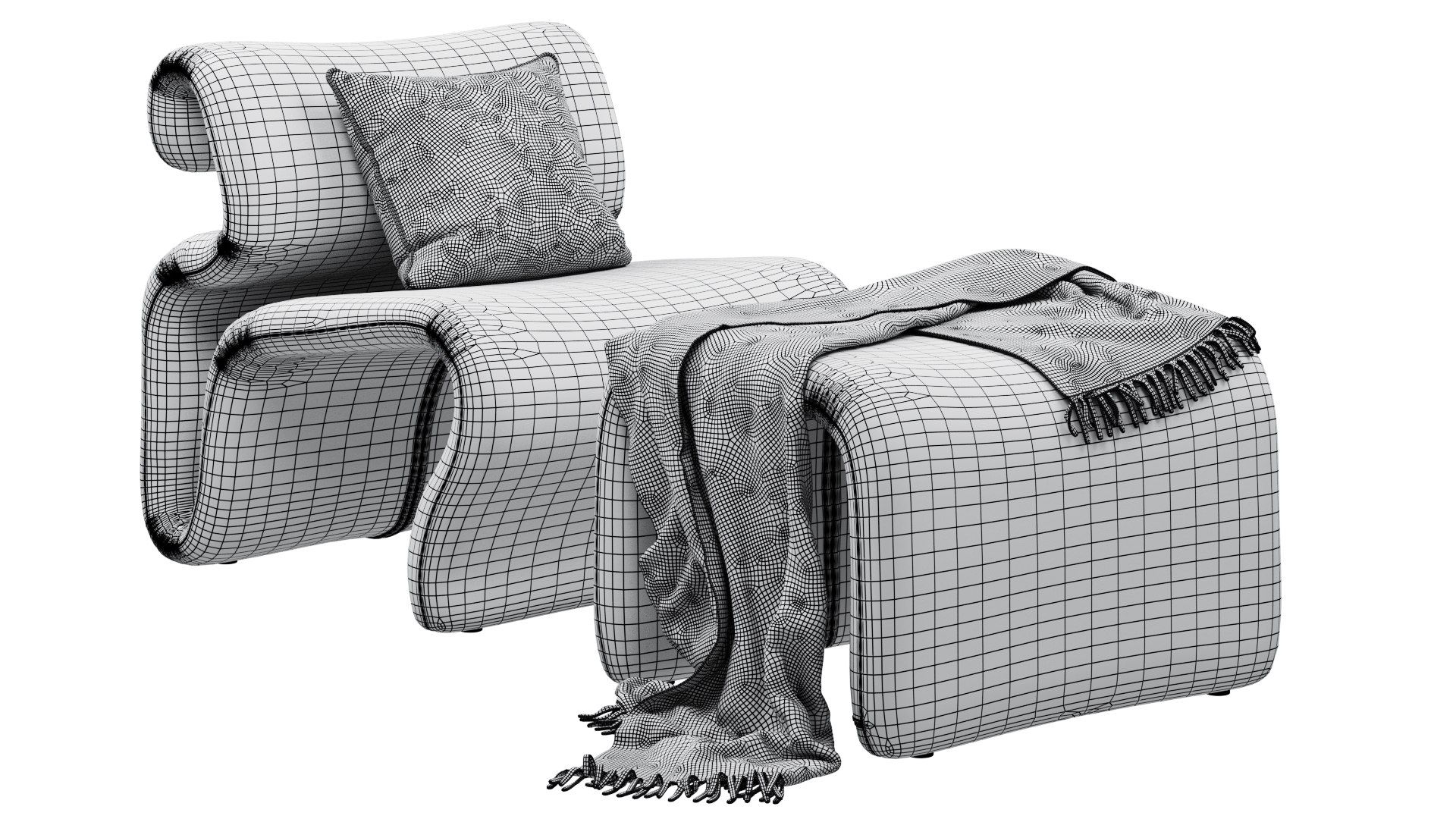 3D Artilleriet - Etcetera Boucle Easy Chair Model - TurboSquid 2061222
