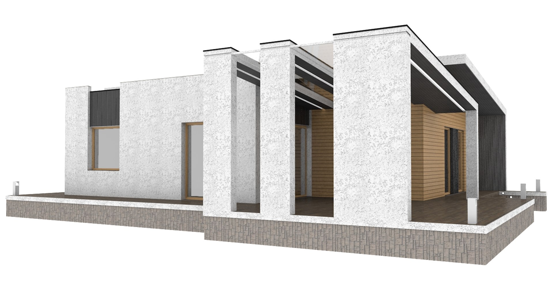 Minimal House 3D Model - TurboSquid 1469362