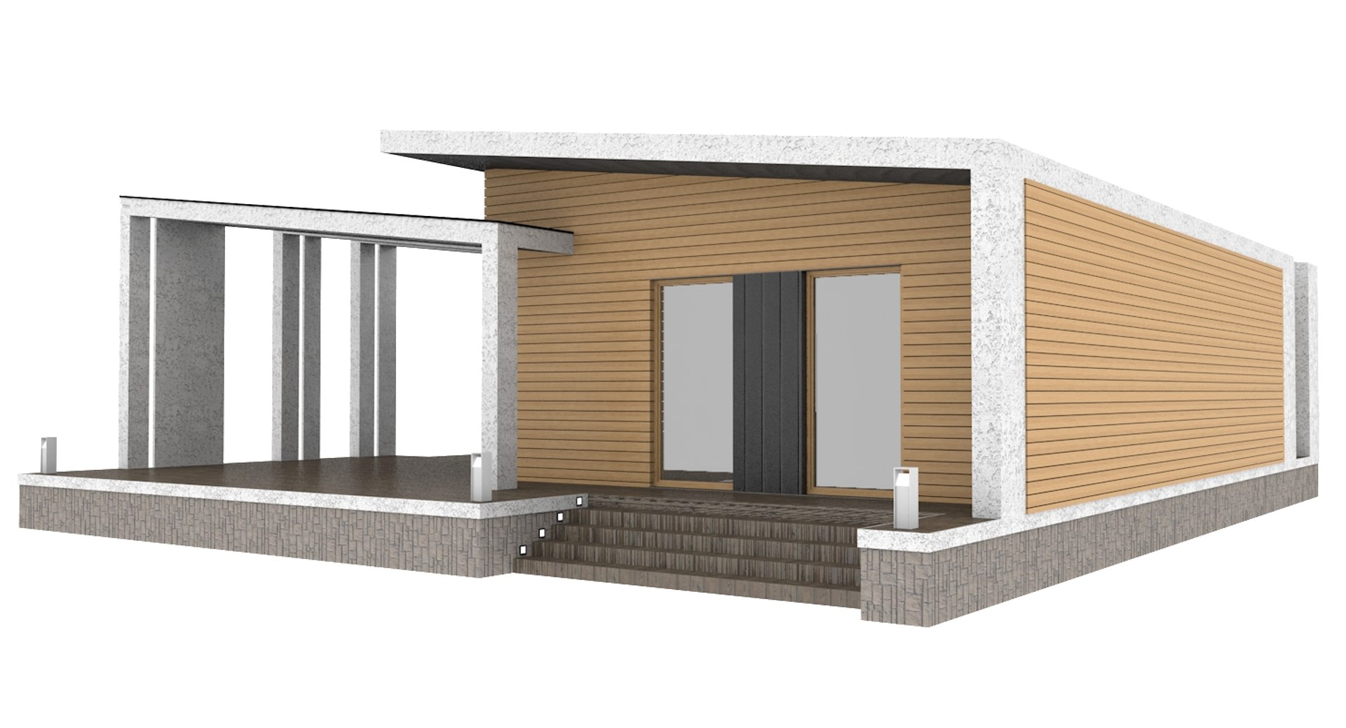Minimal House 3D Model - TurboSquid 1469362